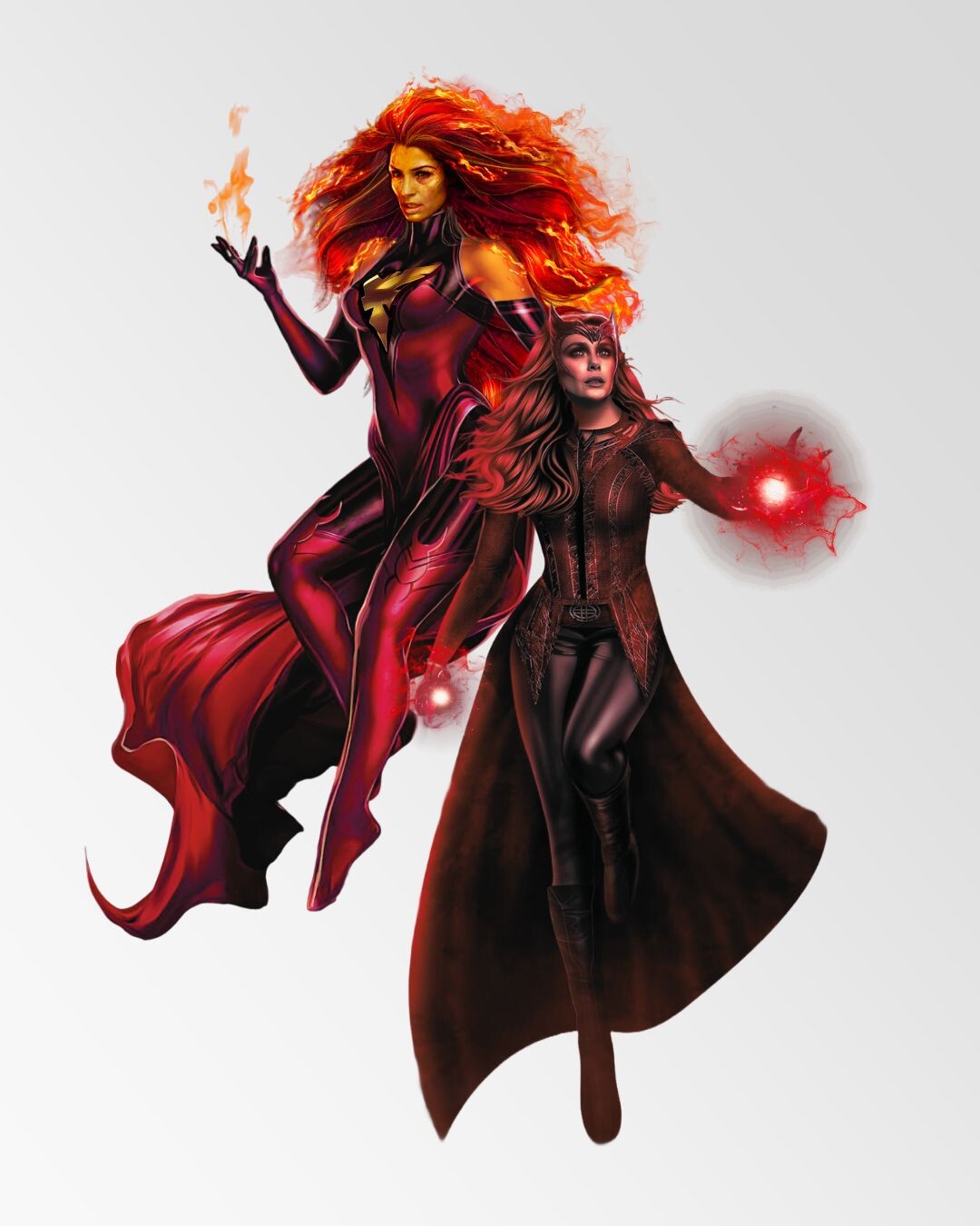 ArtStation - Scarlet Witch and Dark Phoenix