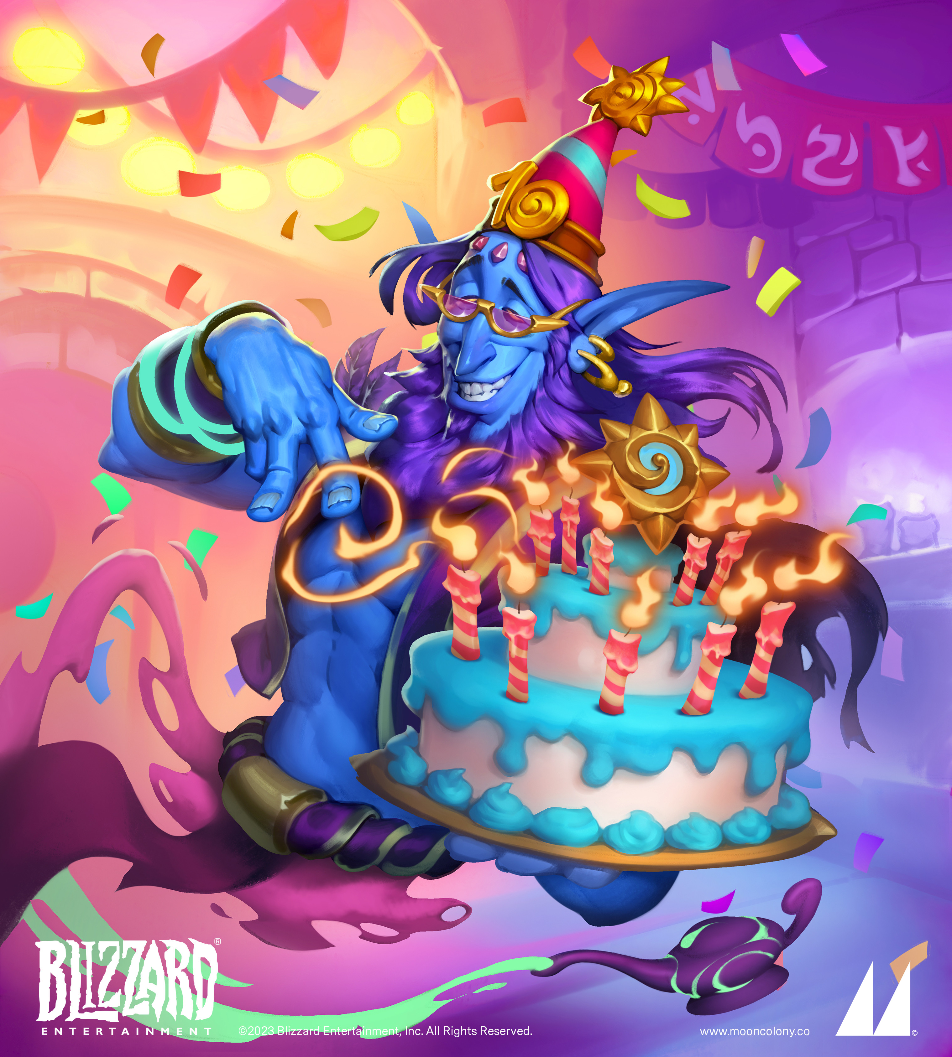 mooncolony-anniversary-zephrys-hearthstone-mooncolony.jpg (3038×3375)-花瓣网