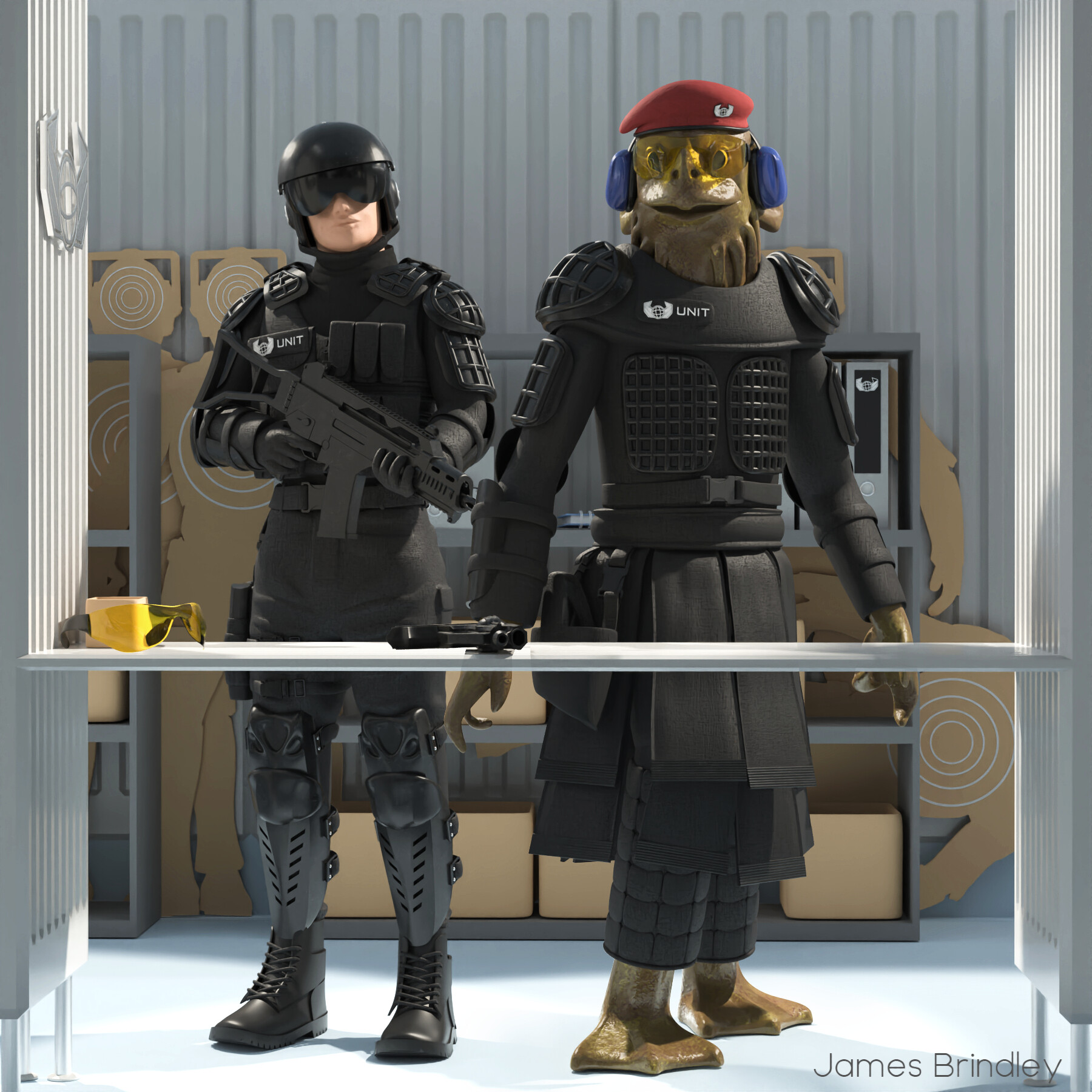 ArtStation - Sea Devil UNIT Soldier Doctor Who