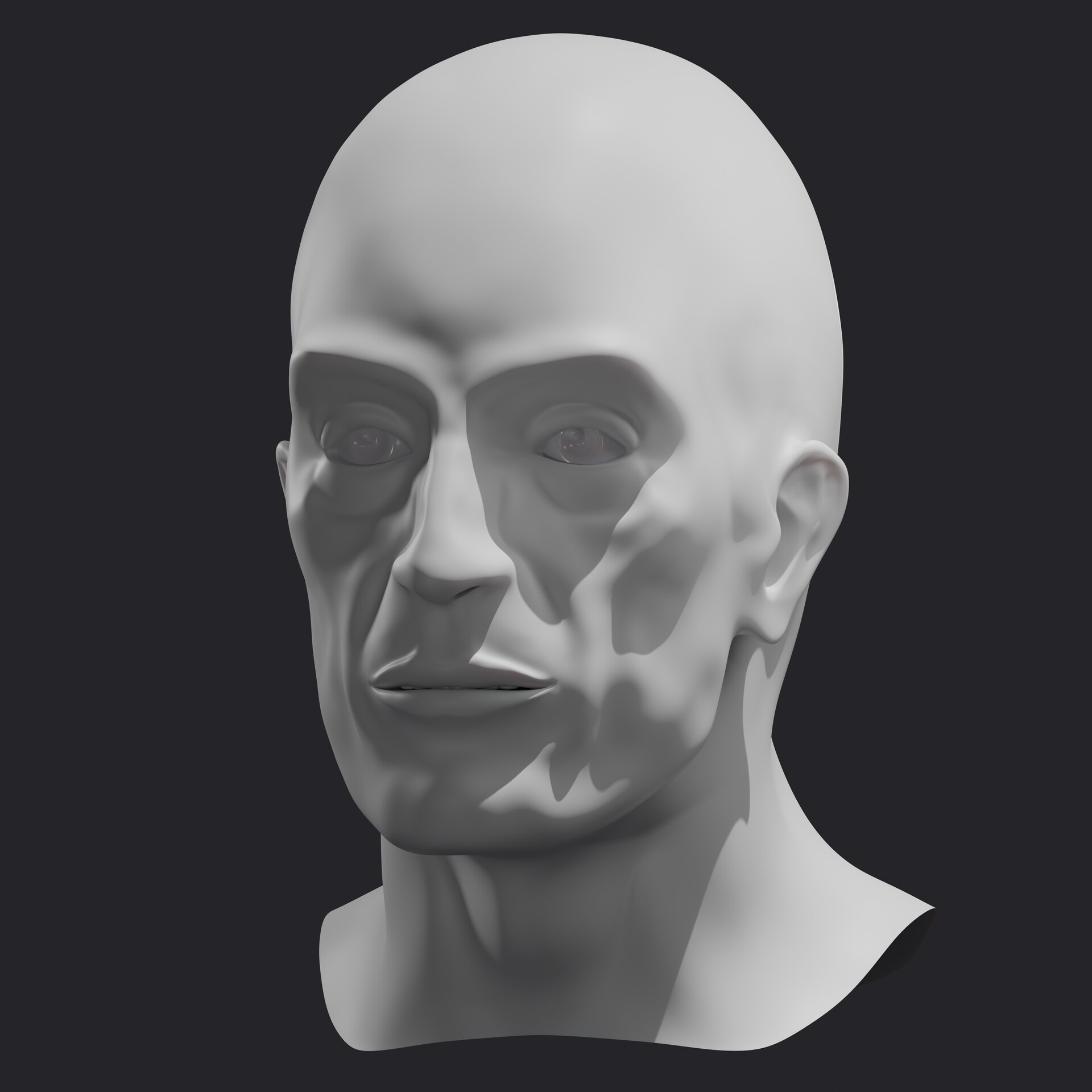 ArtStation - Gman Head Sculpt Half-life 2