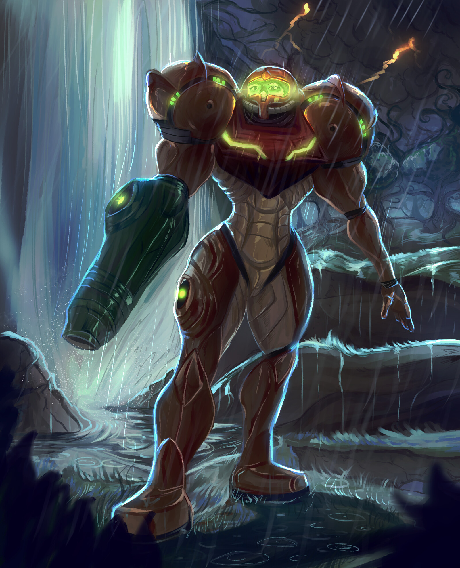 ArtStation - Tallon IV (Metroid Prime fan art)