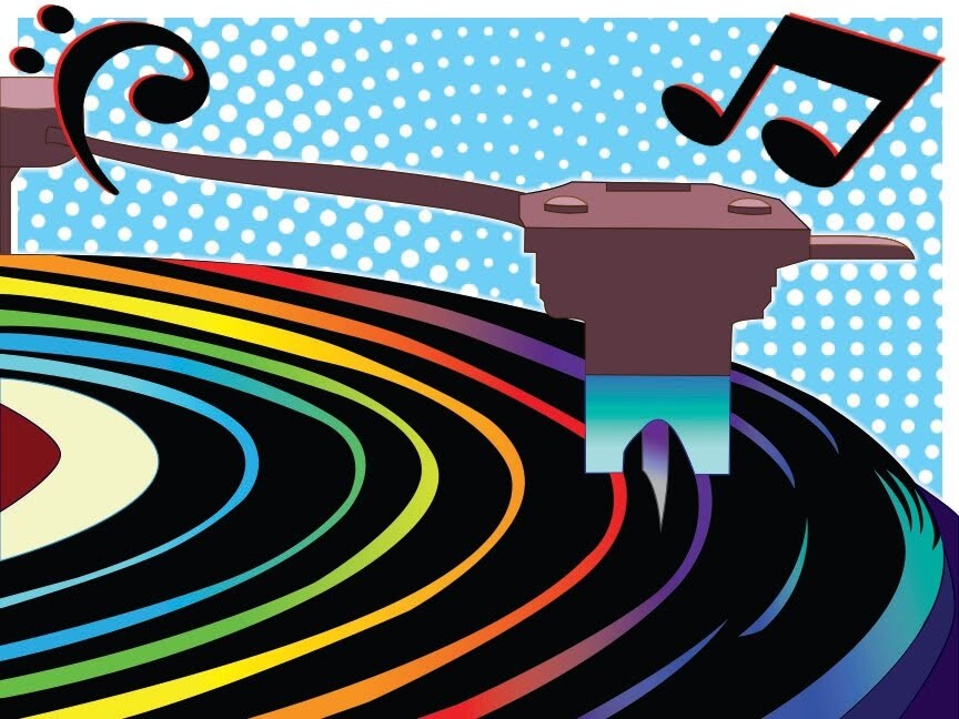 Blue Rose Arts Ashley - Rainbow Record Player