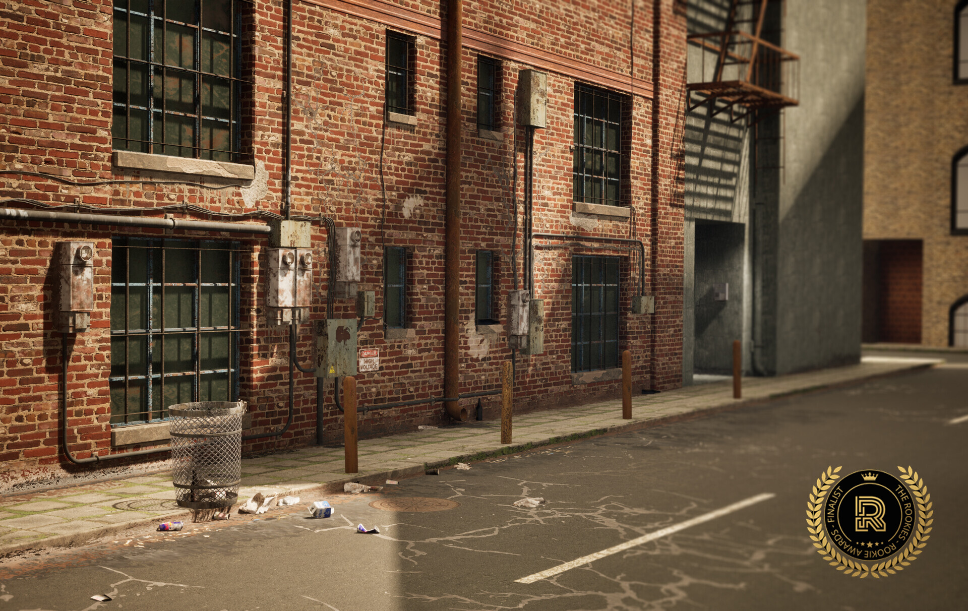 Aaron Hawks - Fast_Low_Mid Poly-NYC Alley