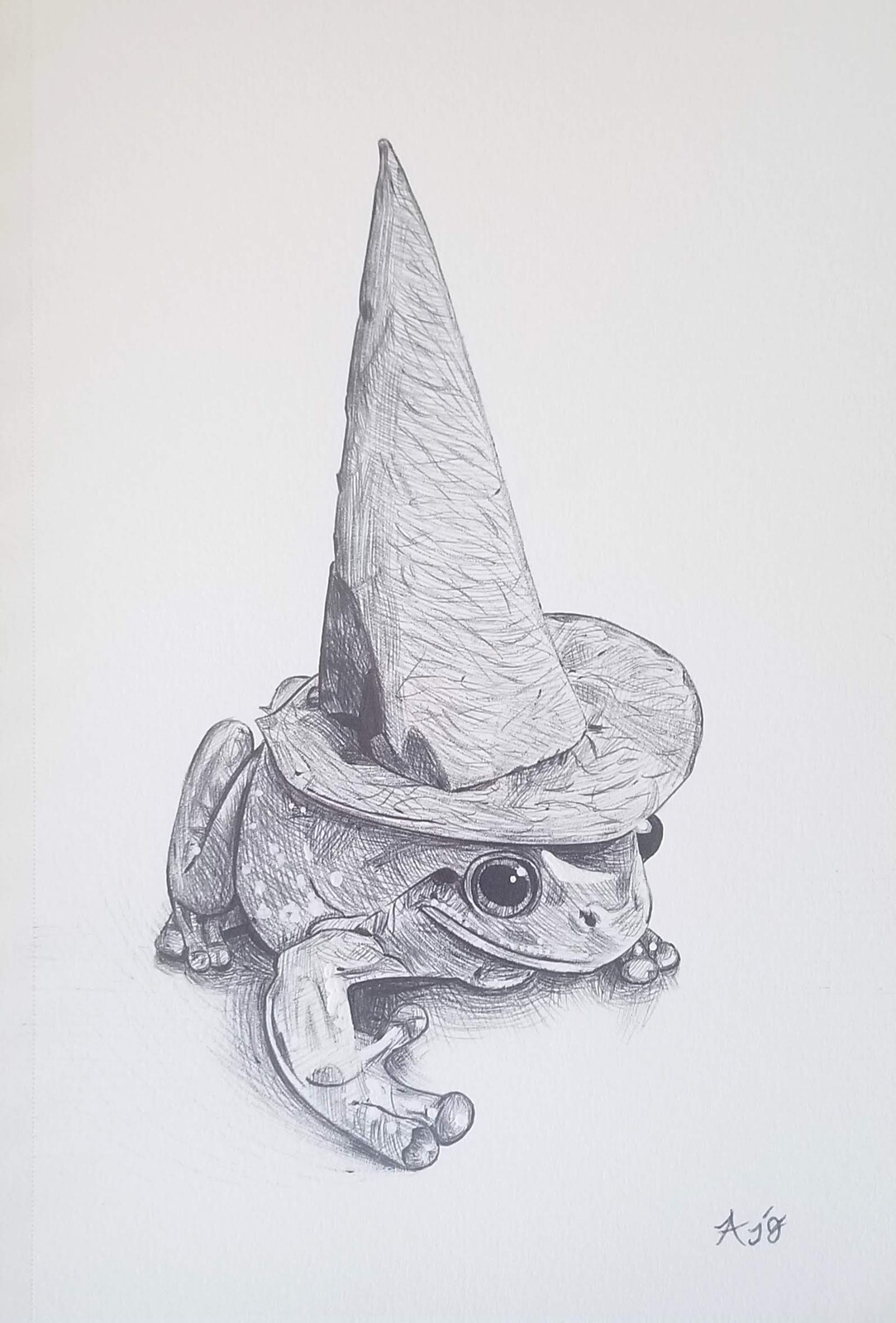 Blue Rose Arts Ashley - Wizard Frog Pen Portrait