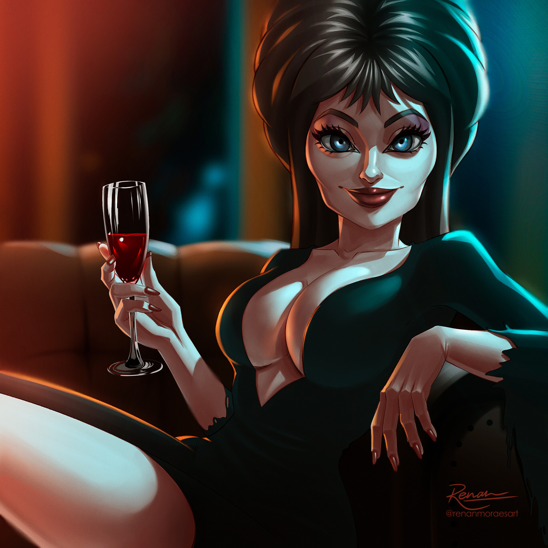 ArtStation - Elvira - The mistress of the dark (+Step-by-Step video)