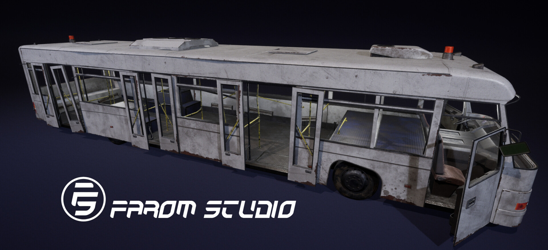 ArtStation - Ruined Bus