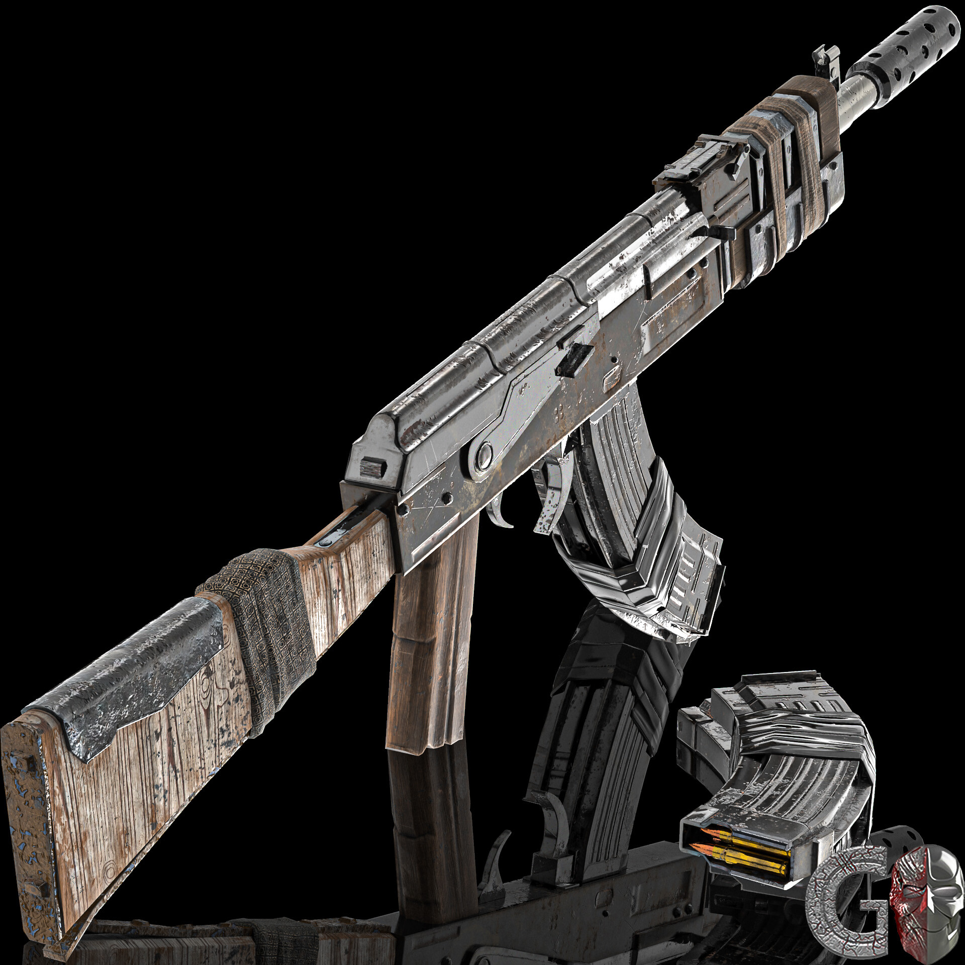 ArtStation - AK 47 apocalypse game