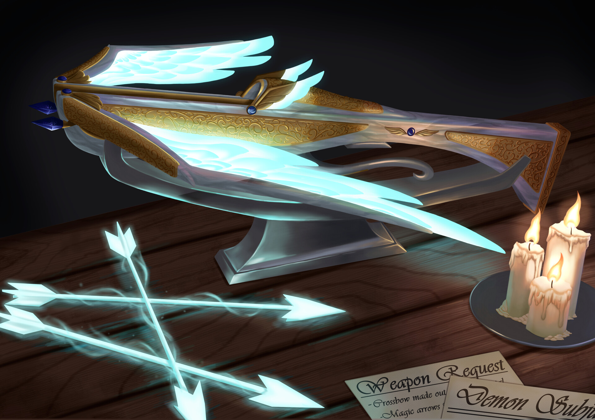 ArtStation - Angelic Crossbow