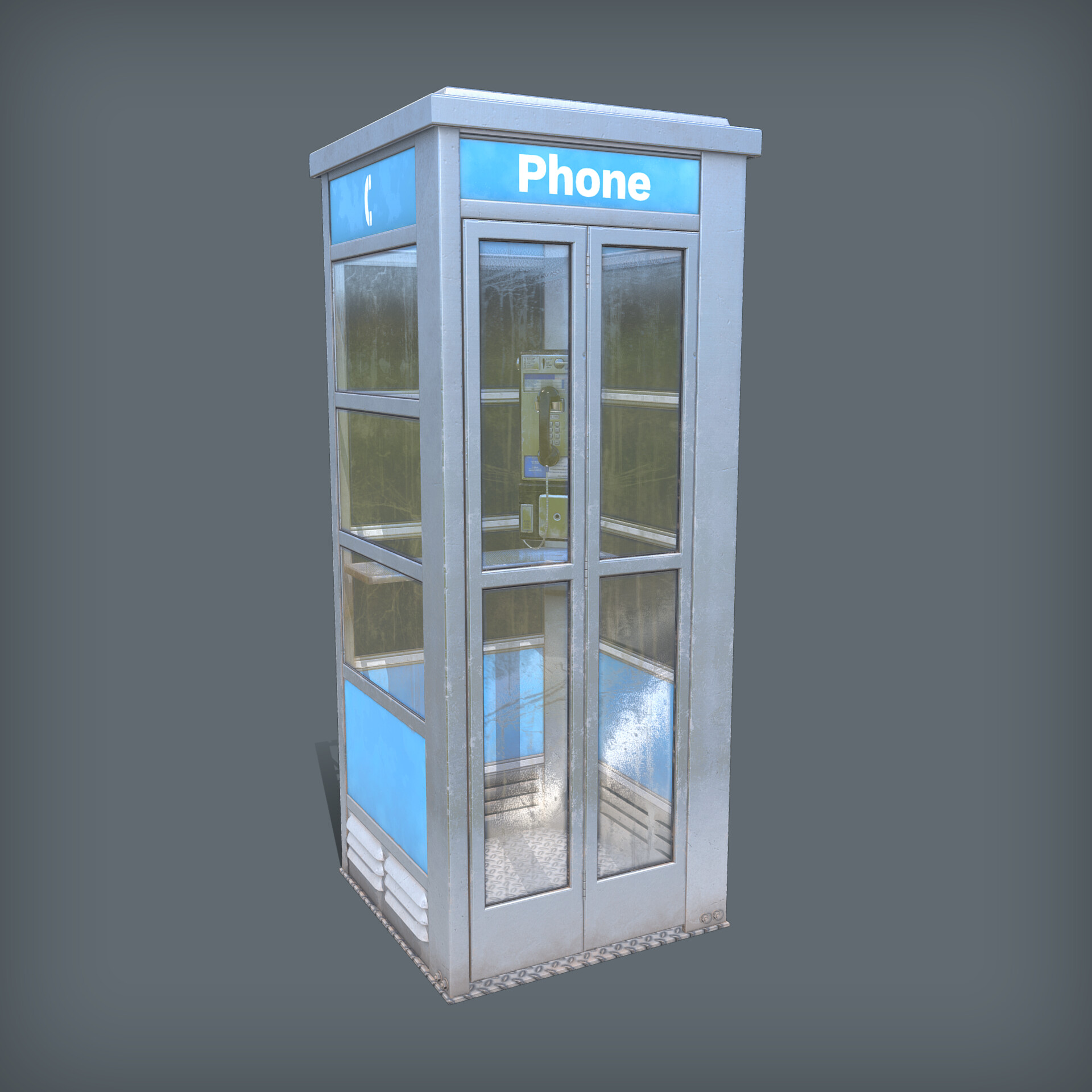 ArtStation - 80s Payphone Booth