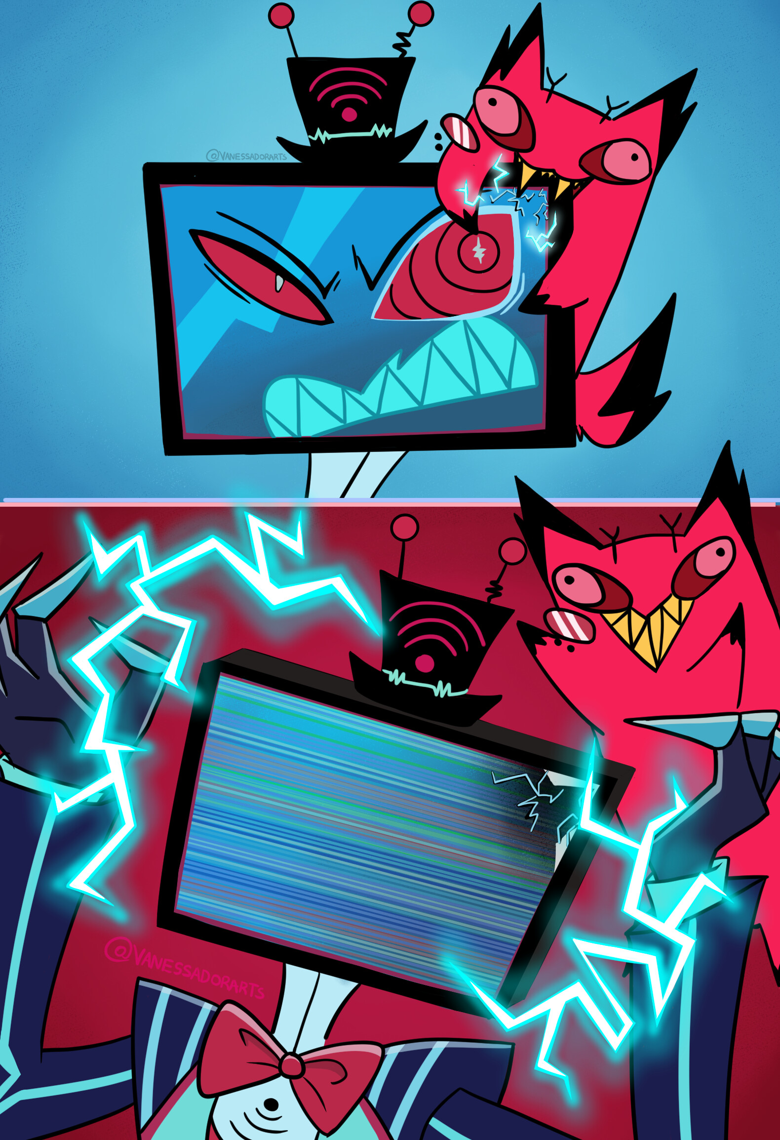 ArtStation - Vox vs Cat Alastor