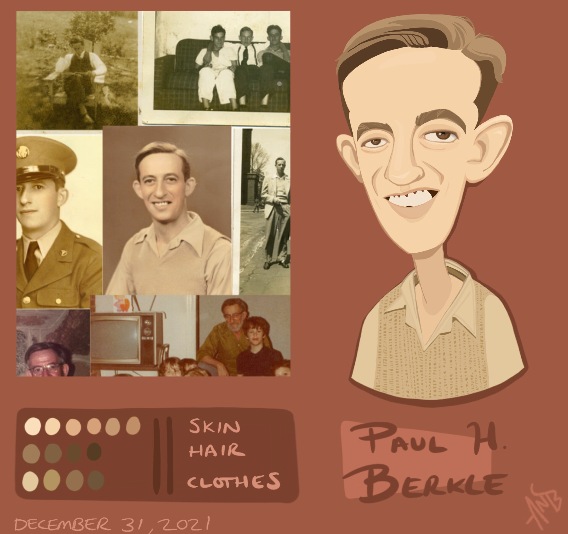 ArtStation - Paul Caricature