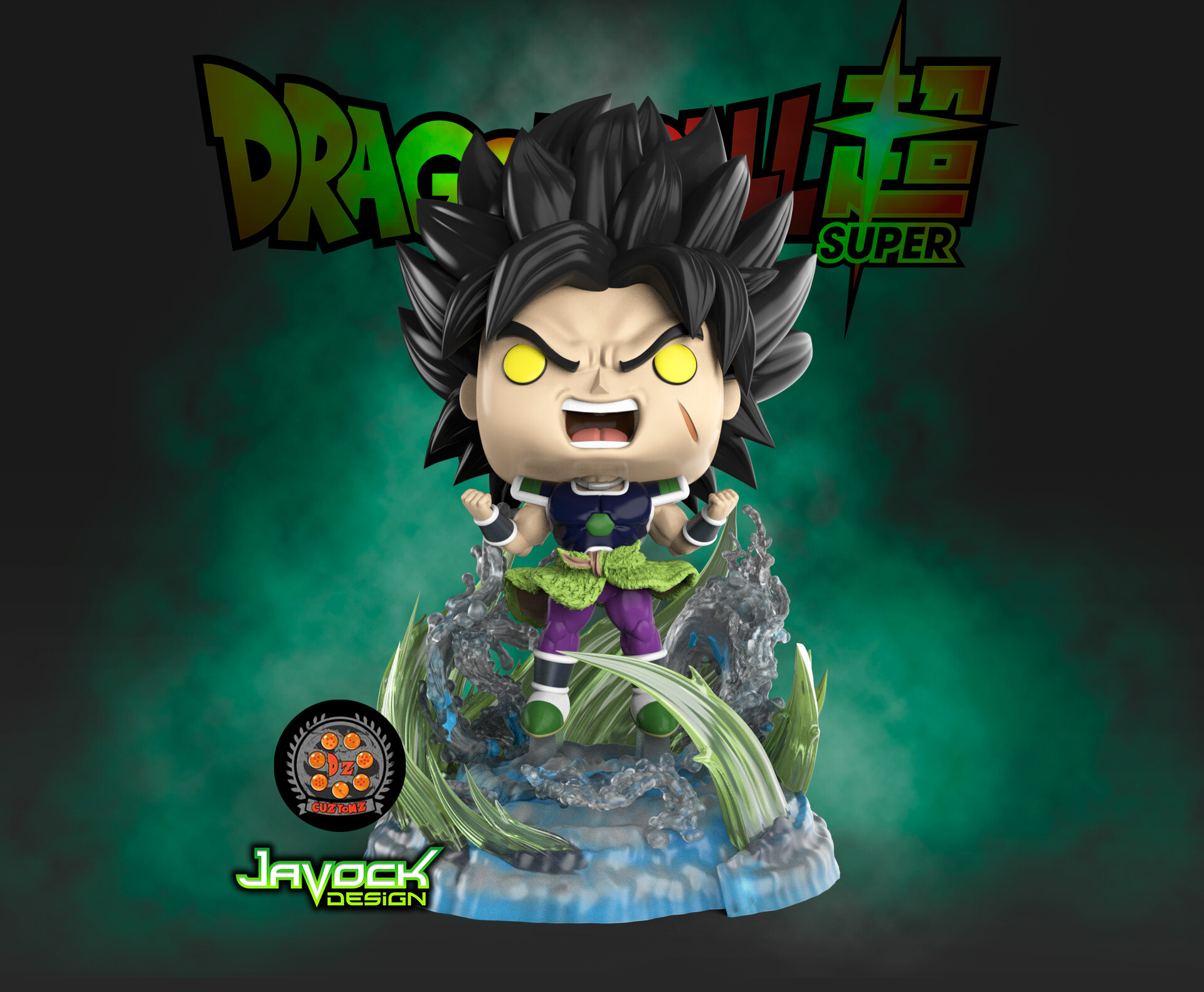 Artstation Brolys Fury Dragon Ball Super Funko Custom Pop