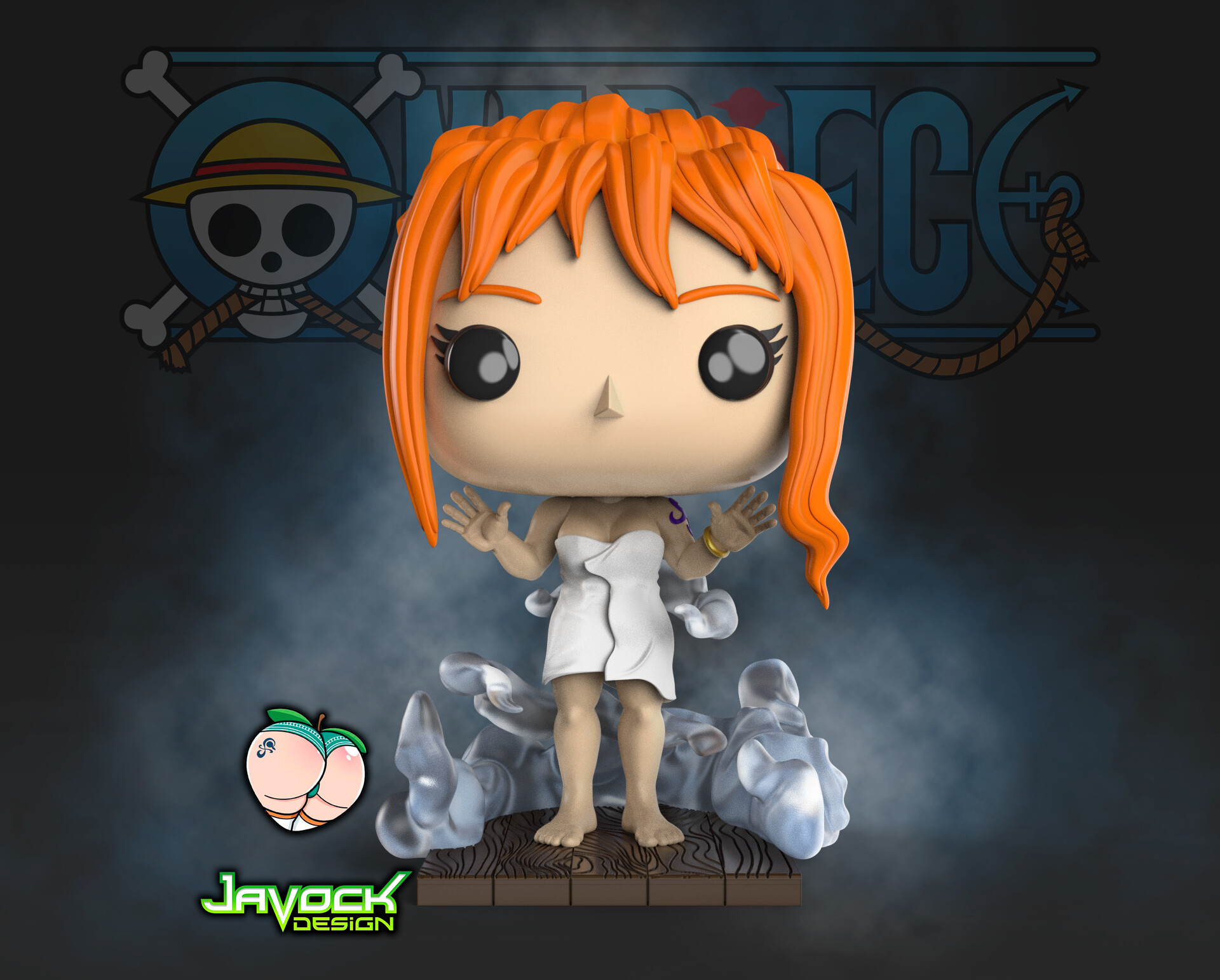 ArtStation - Nami Towel - One Piece Funko pop Custom