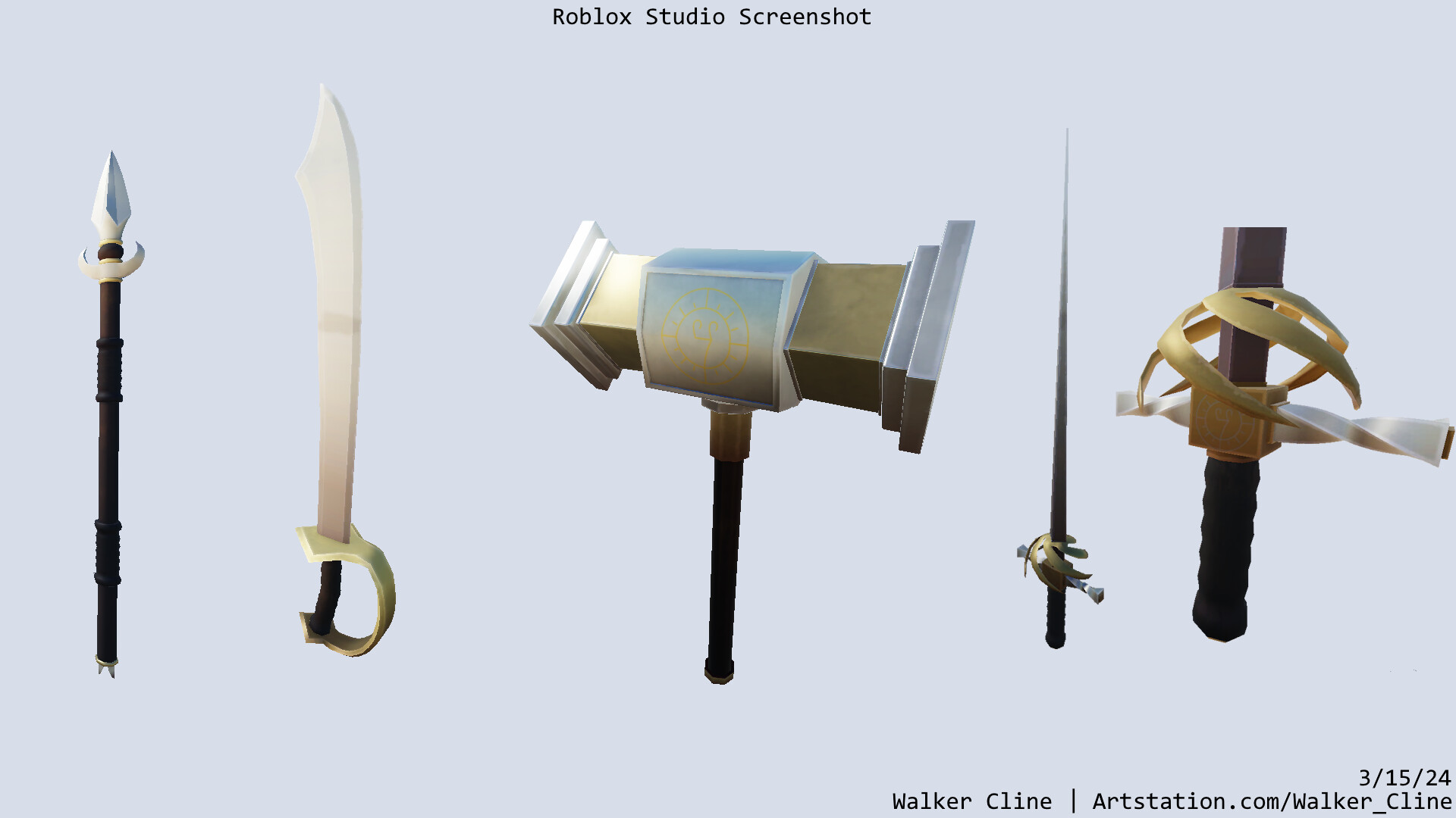 ArtStation - Fantasy Weapon Set