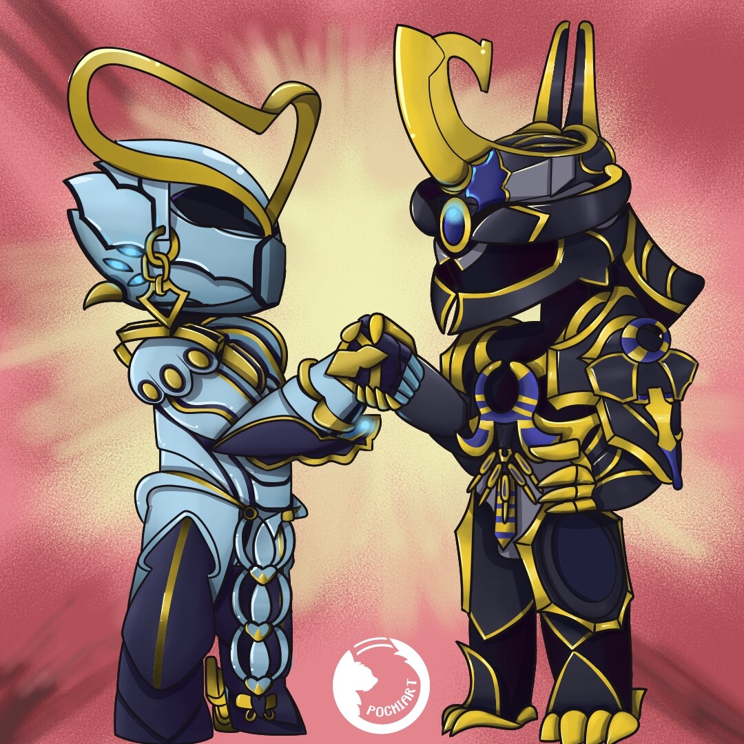 ArtStation - Inaros and Hildryn prime chibi