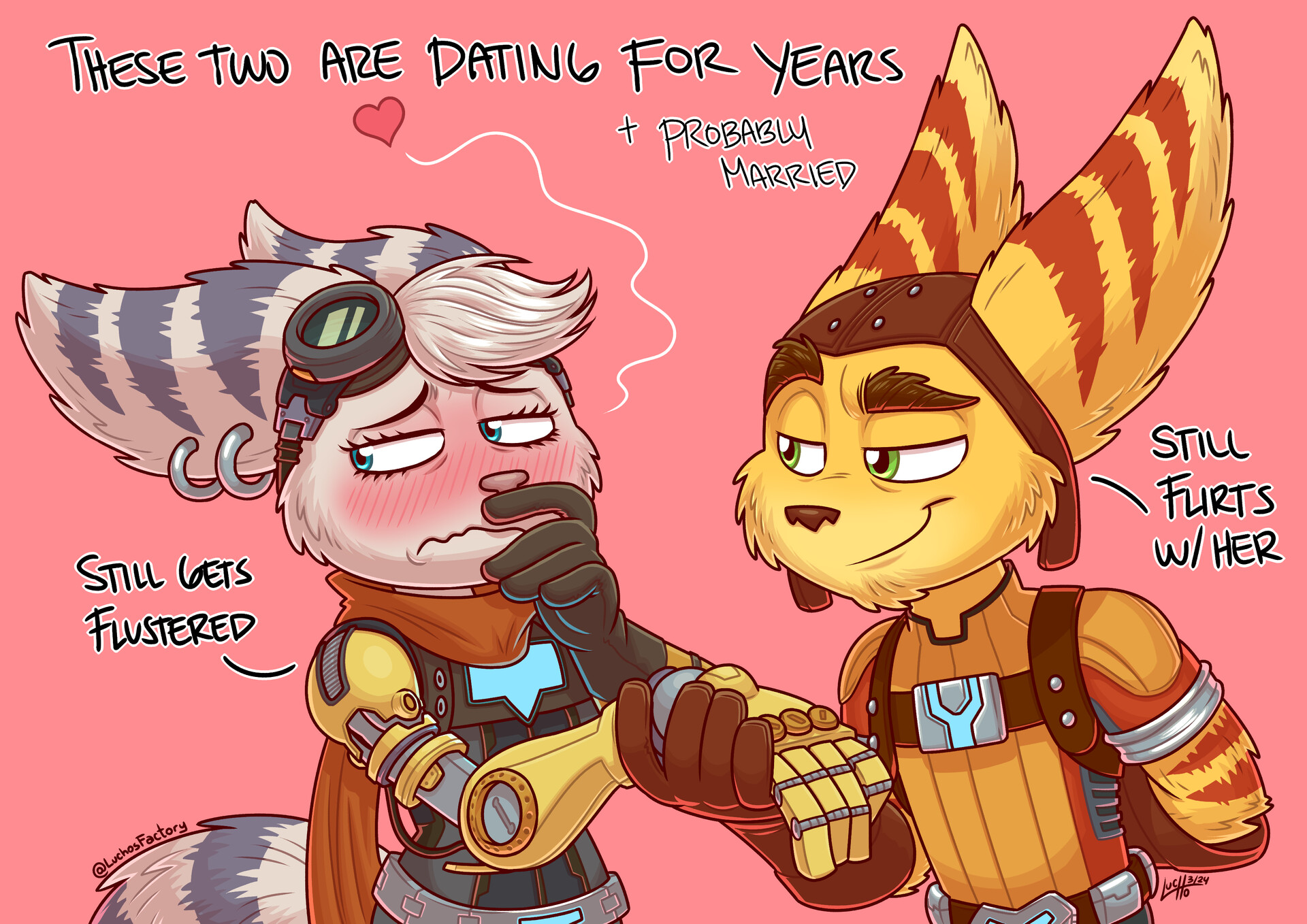 ArtStation - Ratchet & Rivet - Couple Trope [Commission]