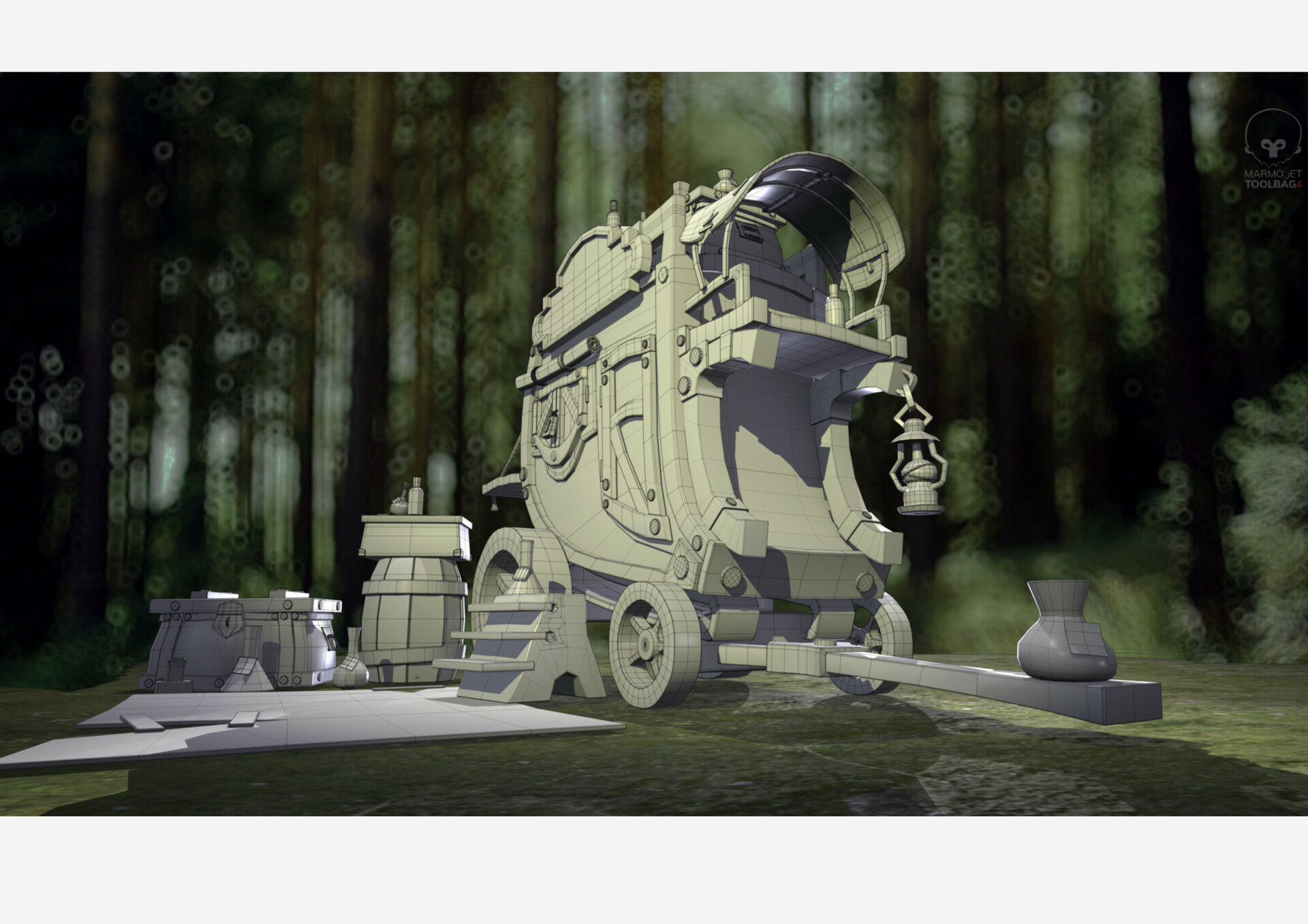 ArtStation - A stylized gaming cart