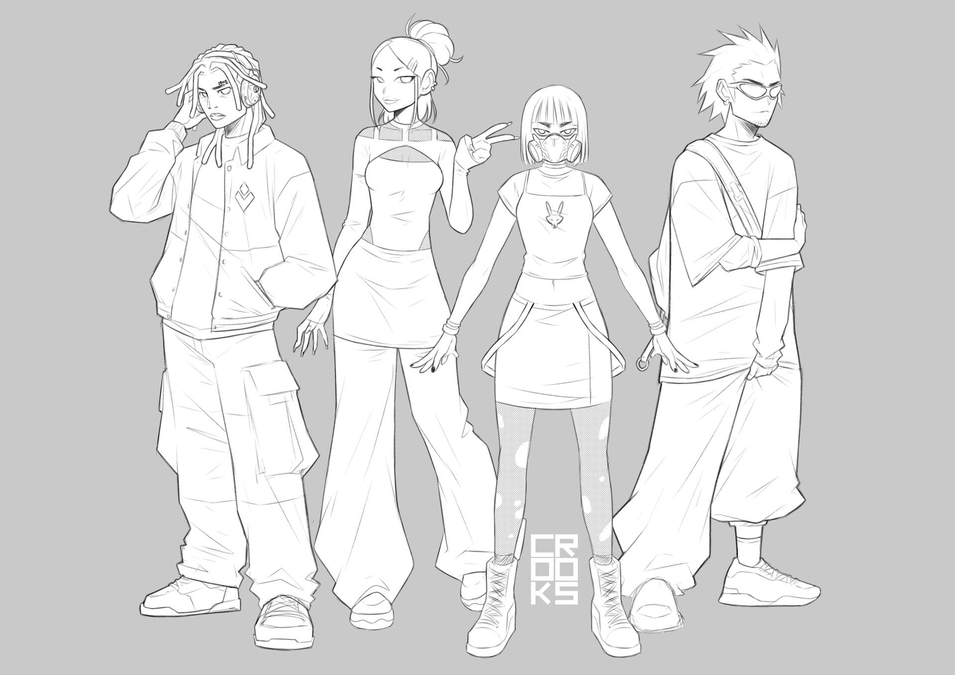 ArtStation - y2k kids - character designs