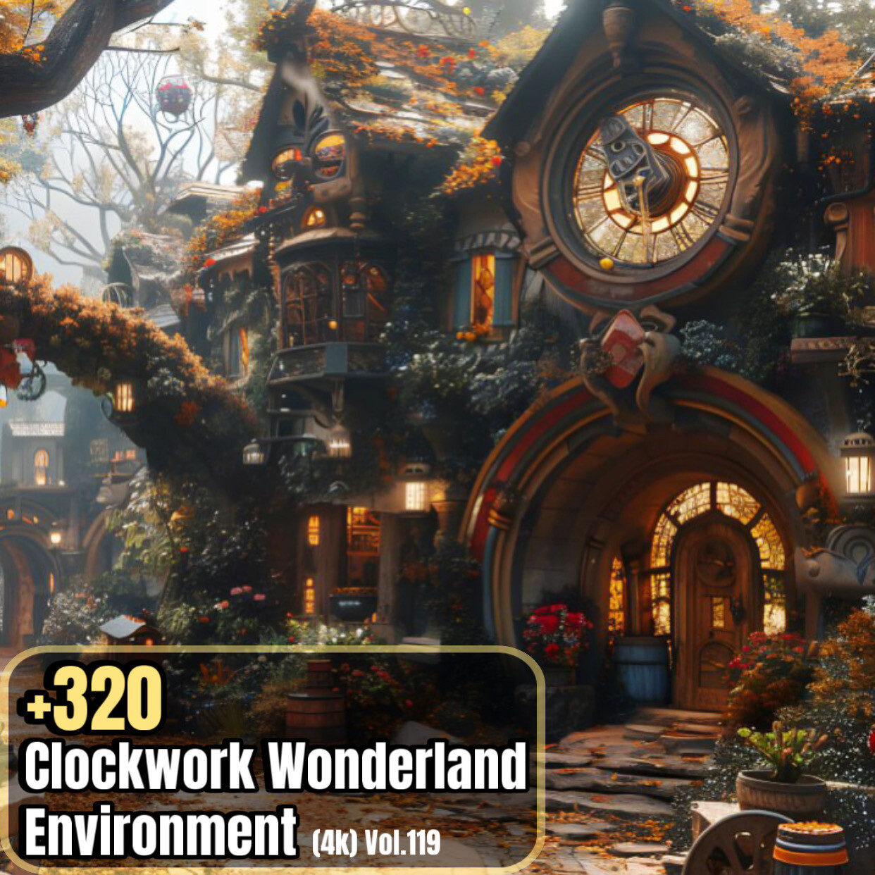 ArtStation - +320 Clockwork wonderland Environment concept (4k)