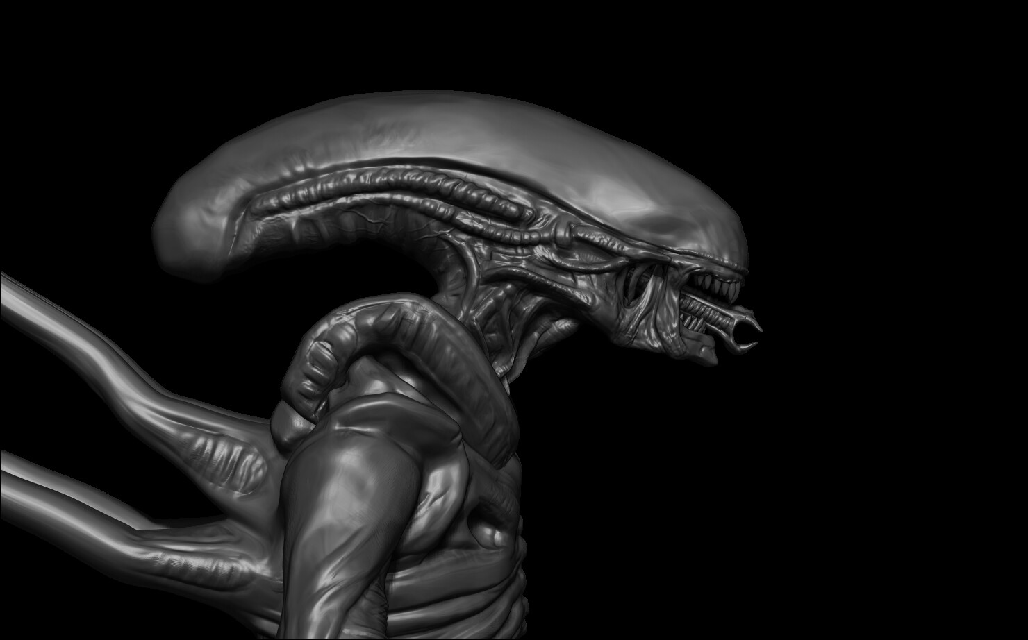 ArtStation - Alien drone Xenomorph