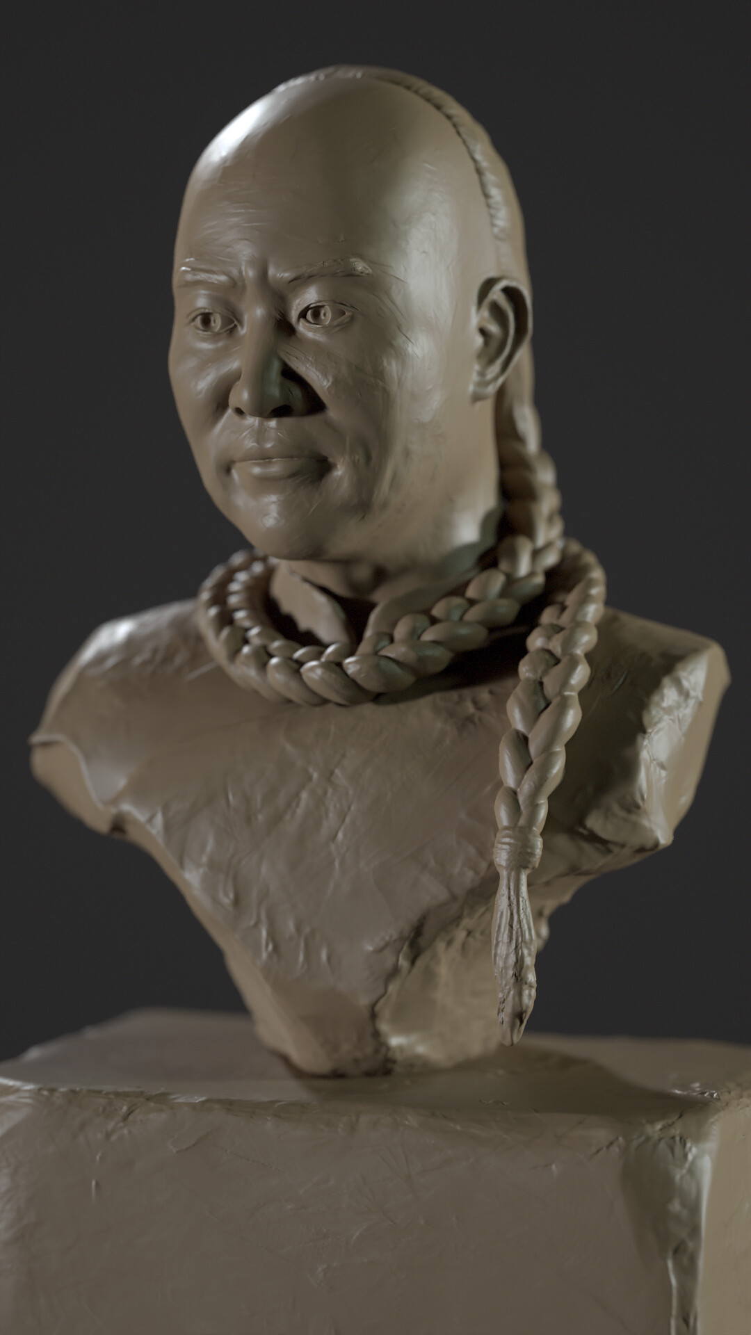 ArtStation - Jet Li——zbrush Sketching exercises，李连杰速写练习