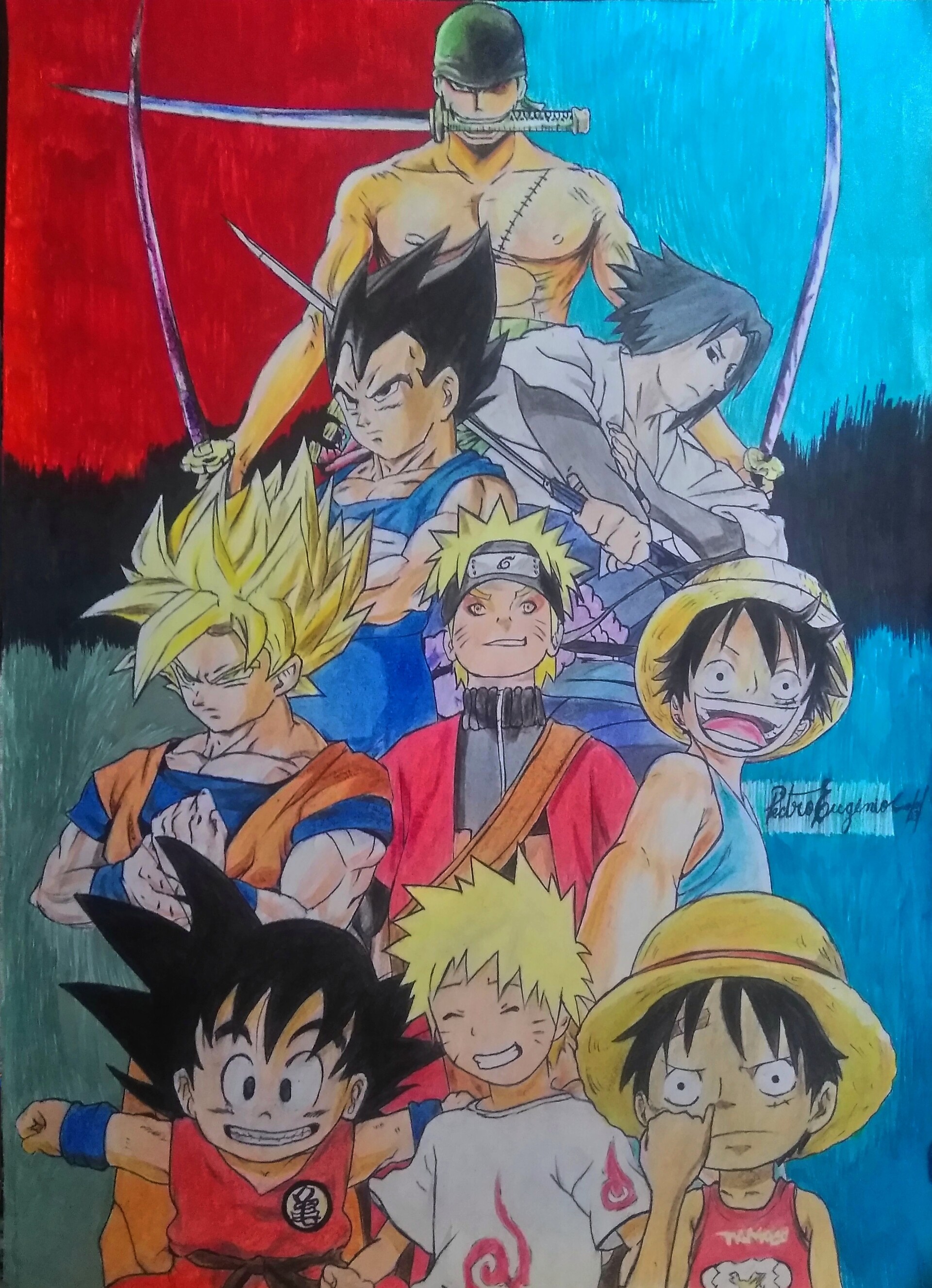 ArtStation - Fanart conjunto de Anime