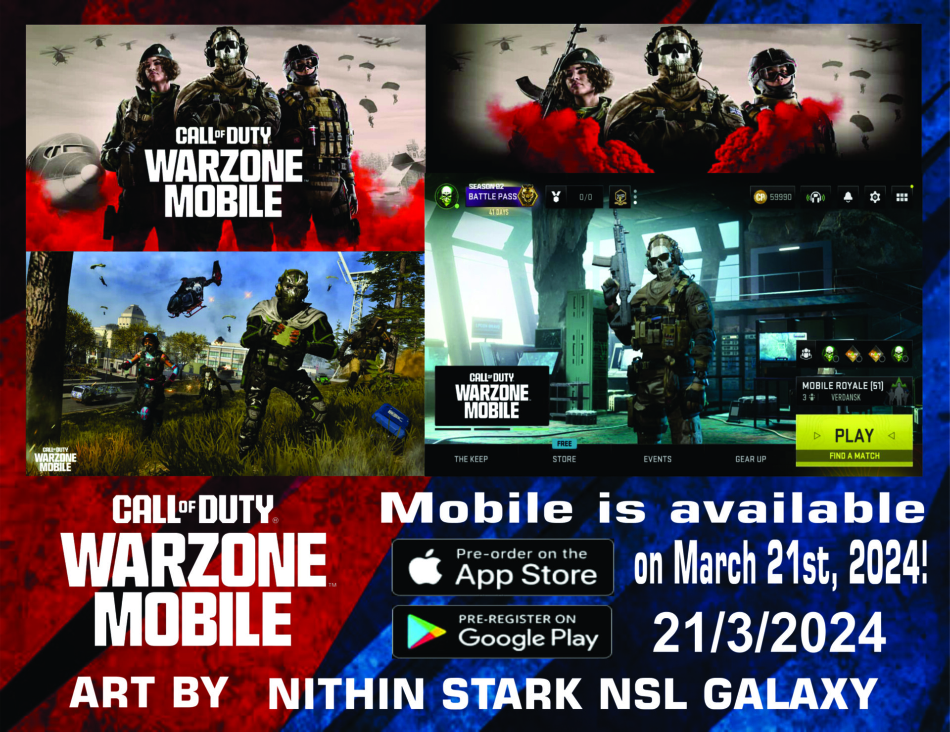 ArtStation - CALL OF DUTY WARZONE MOBILE LAUNCHES WORLDWIDE ON MARCH 2024.03.21