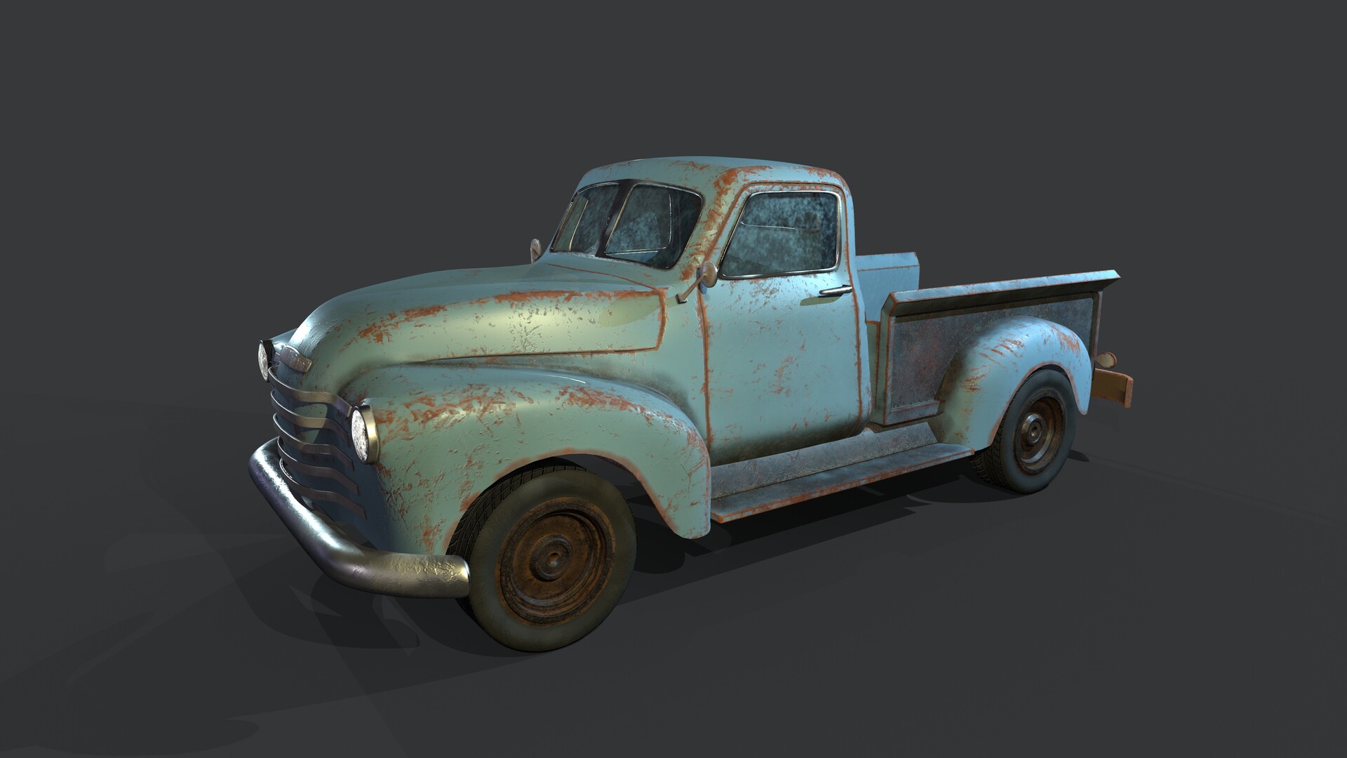 ArtStation - old rust car