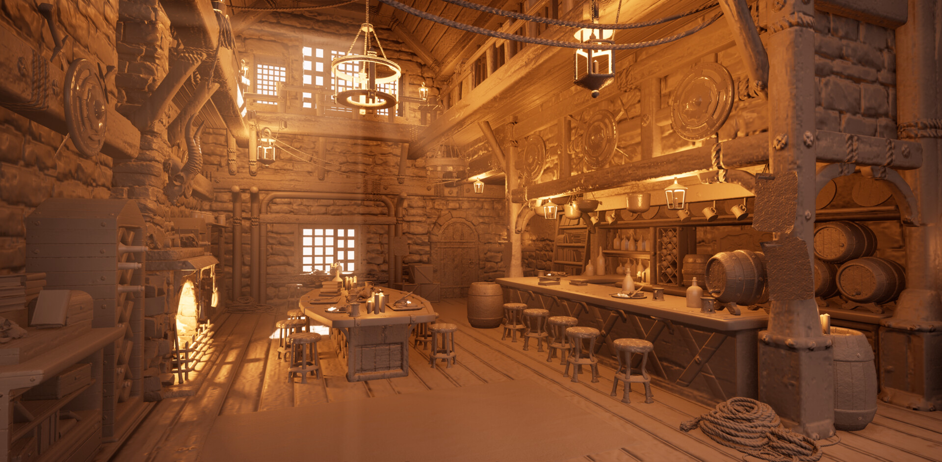 fantasy tavern interior