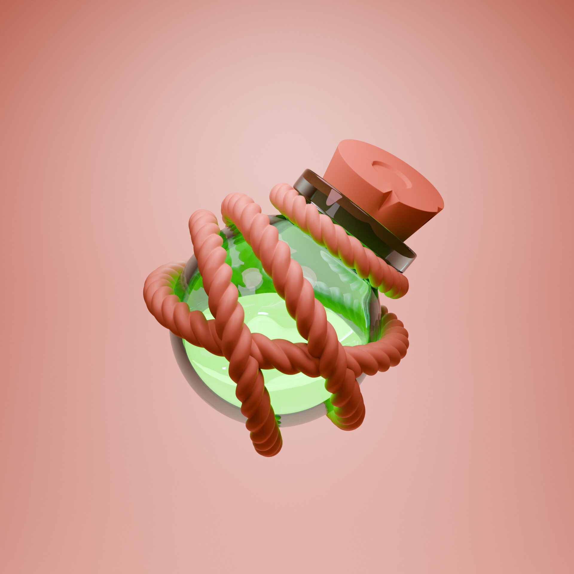 ArtStation - Green poison potion