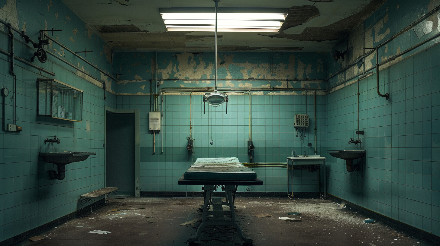 Concept Art - +350 Abandoned Hospital & Morgue Environment Concept(4k)