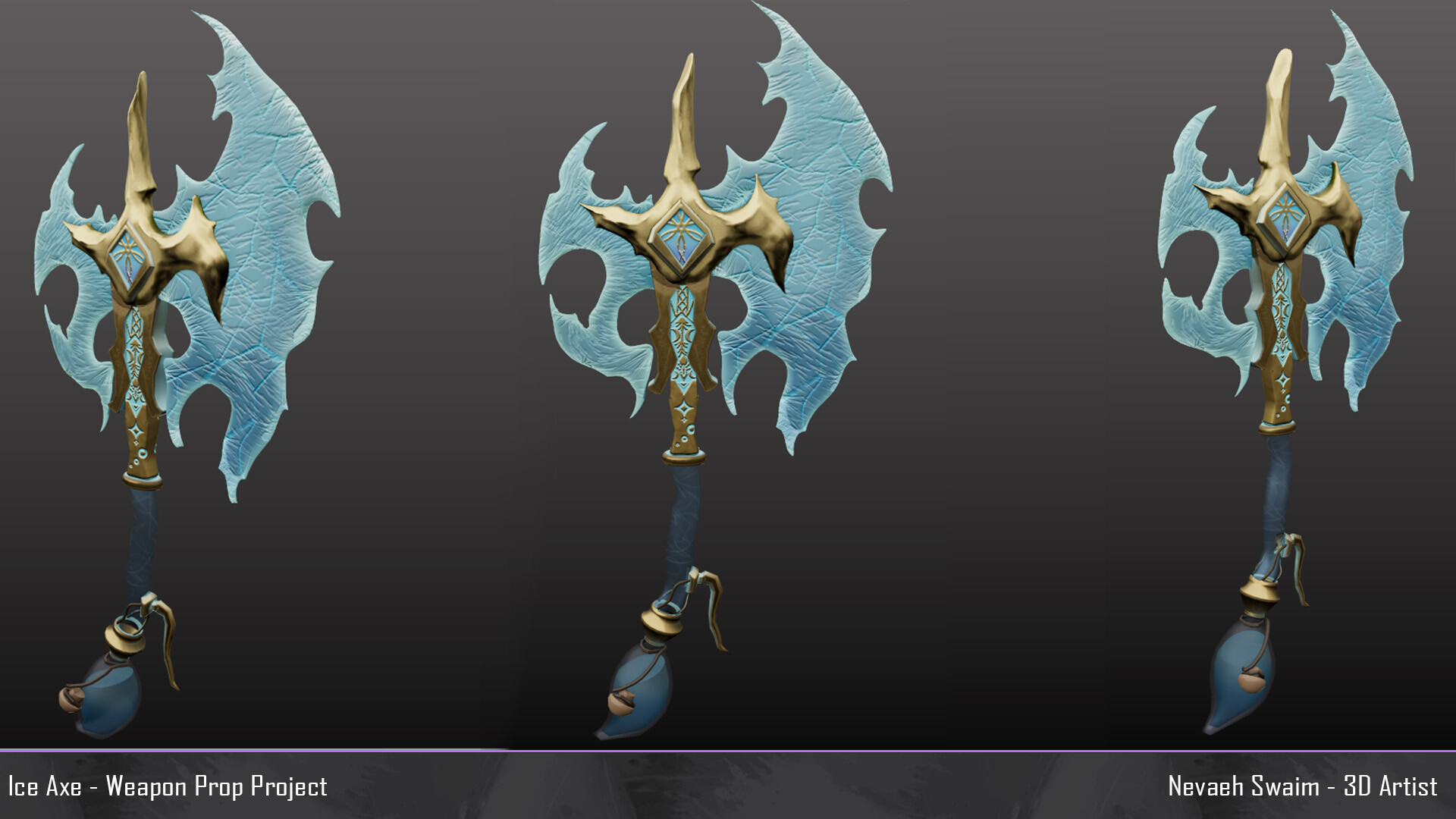 Nevaeh Swaim - Ice Axe - Stylized Weapon Prop