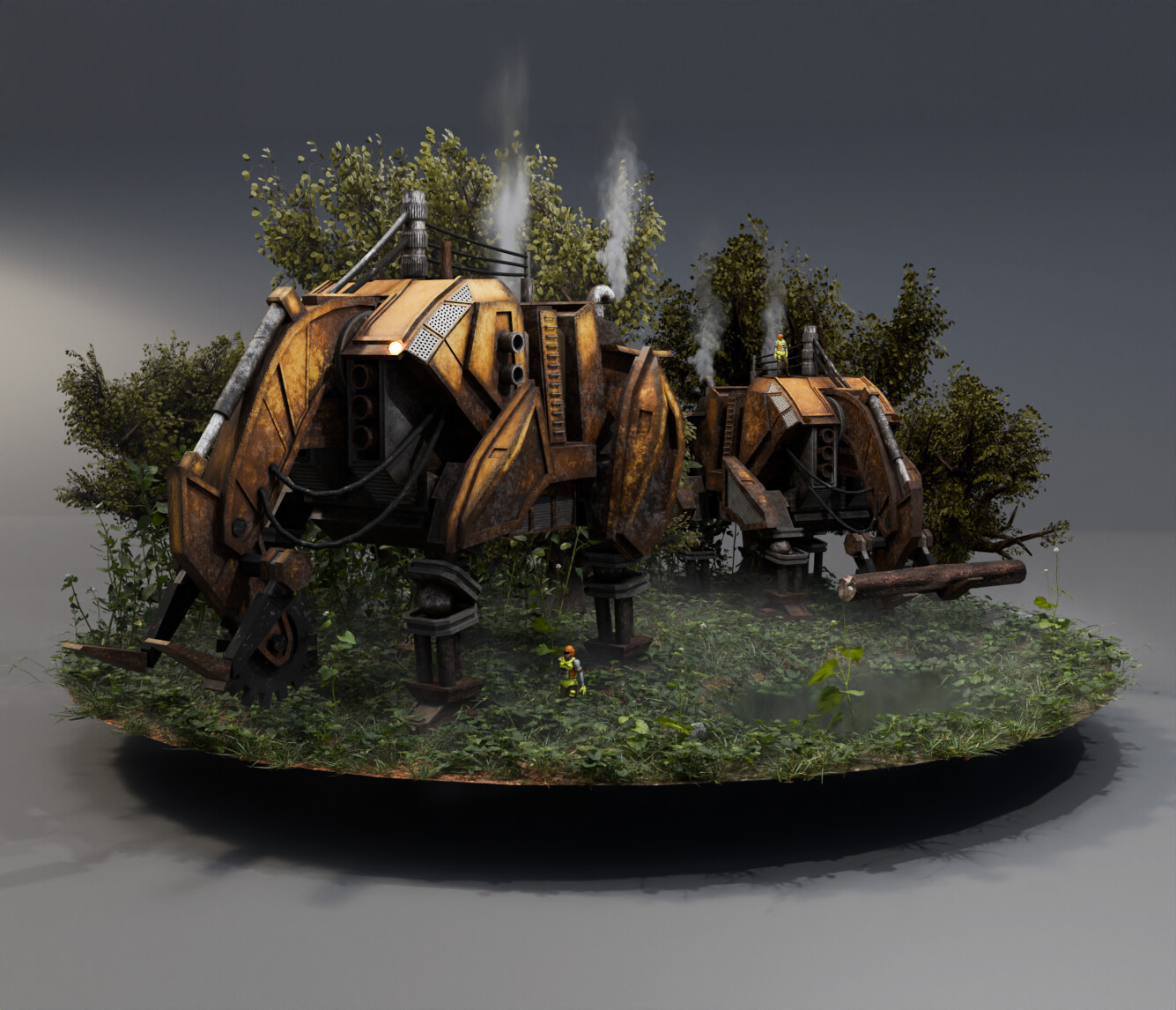 ArtStation - Robotic Elephant Excavator