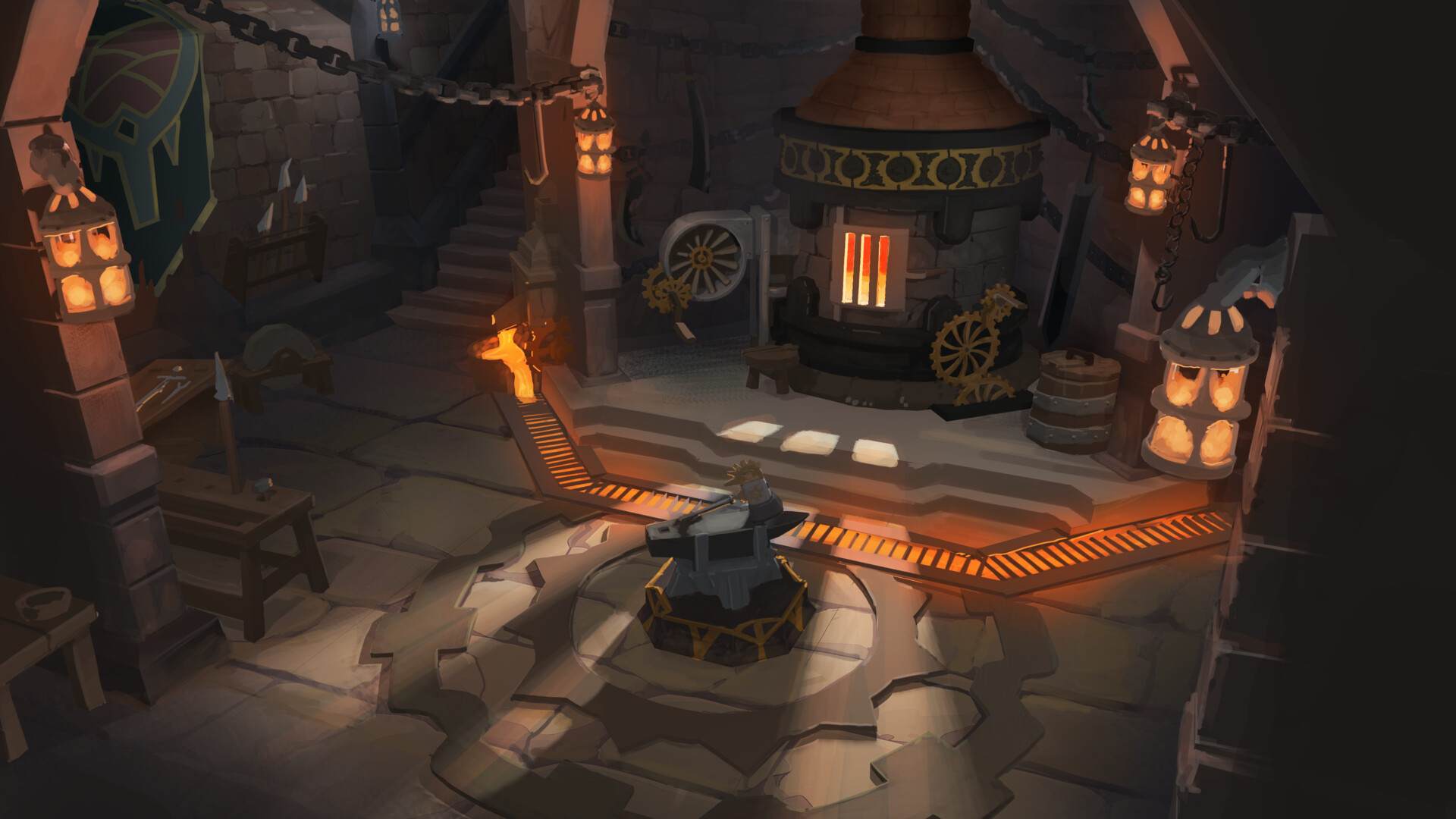 ArtStation - Fantasy Forge Concept