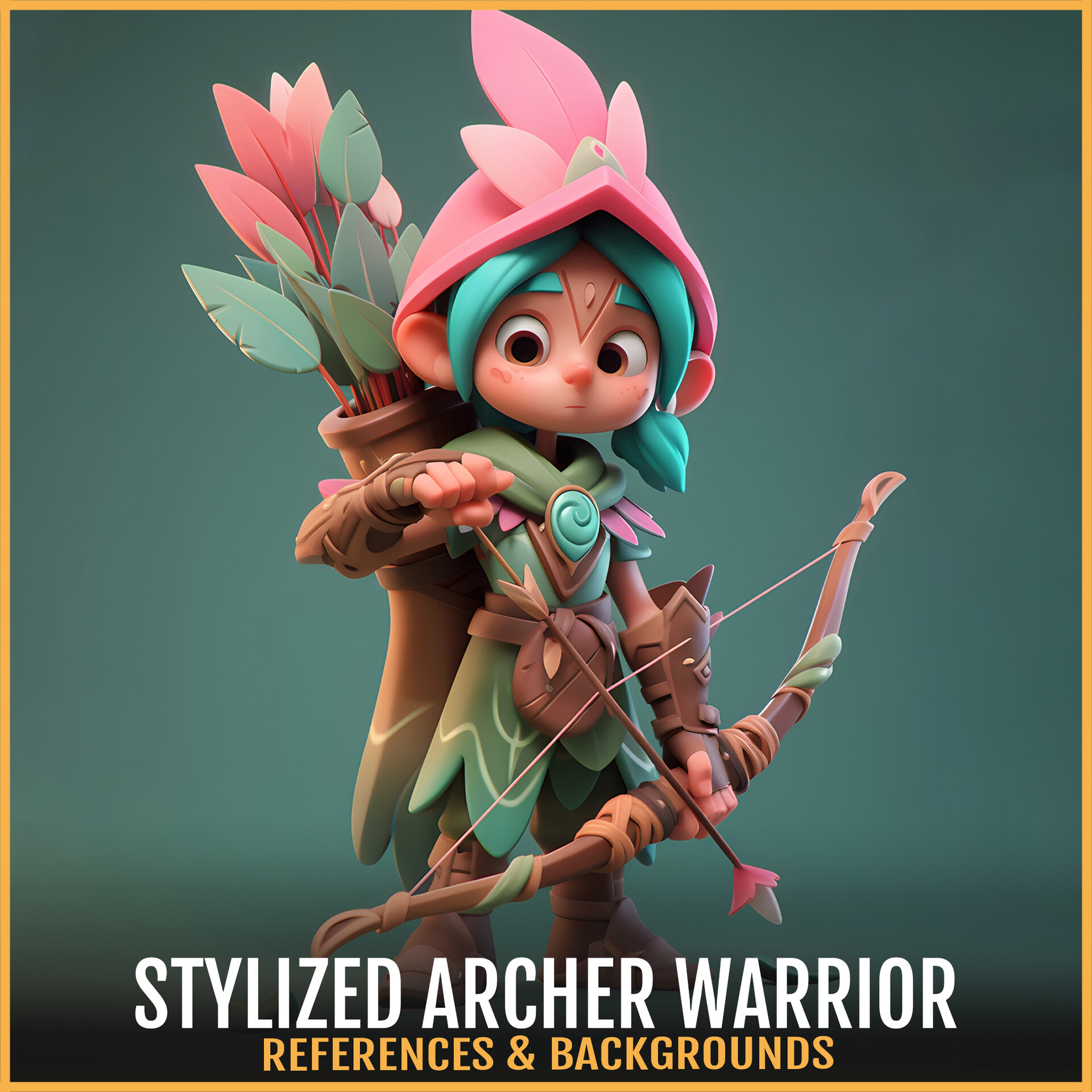 ArtStation - 202 Stylized Archer Warrior VOL81[boy]