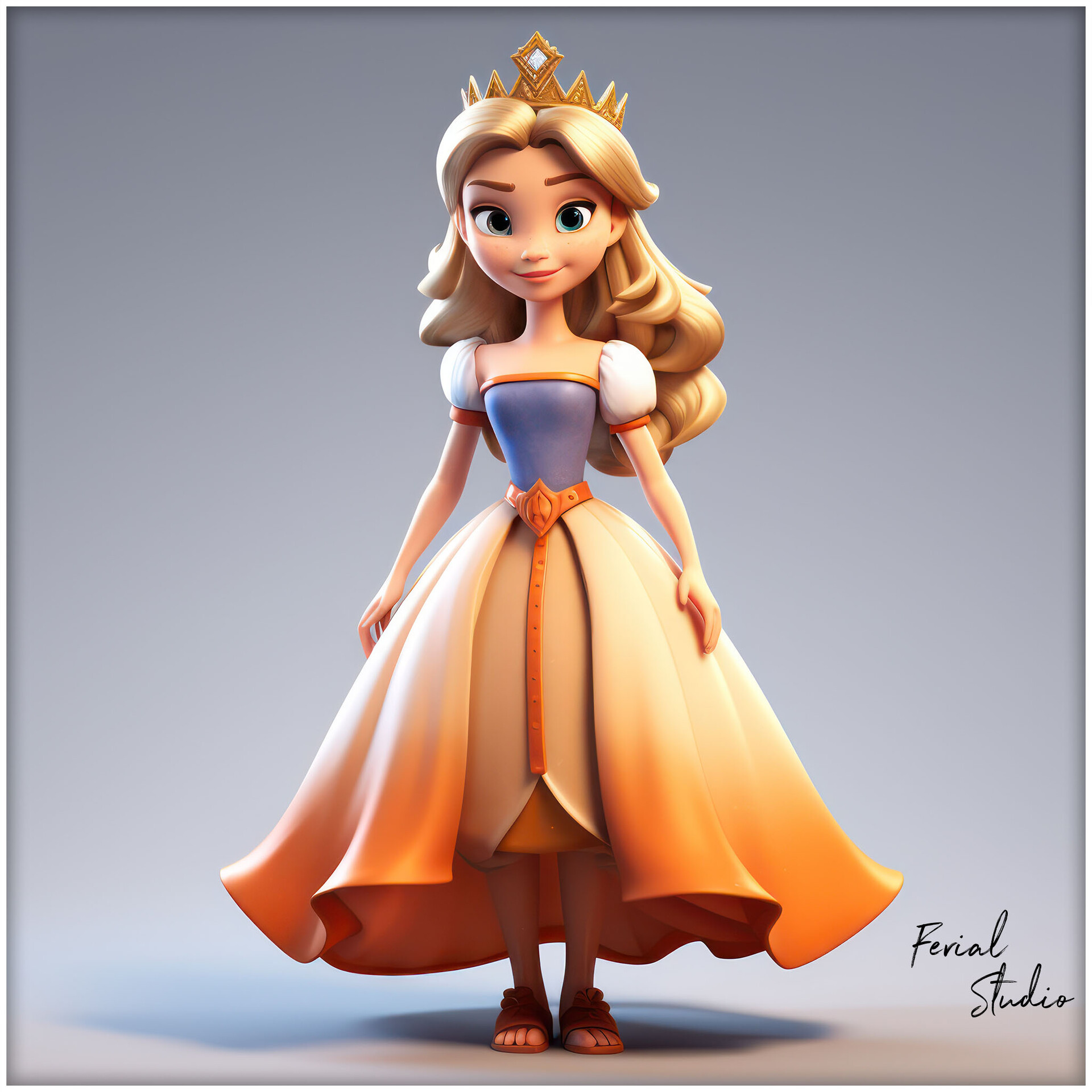 ArtStation - 🔹410 Princess Cartoon Character Reference Image Pack v.6 |4K|