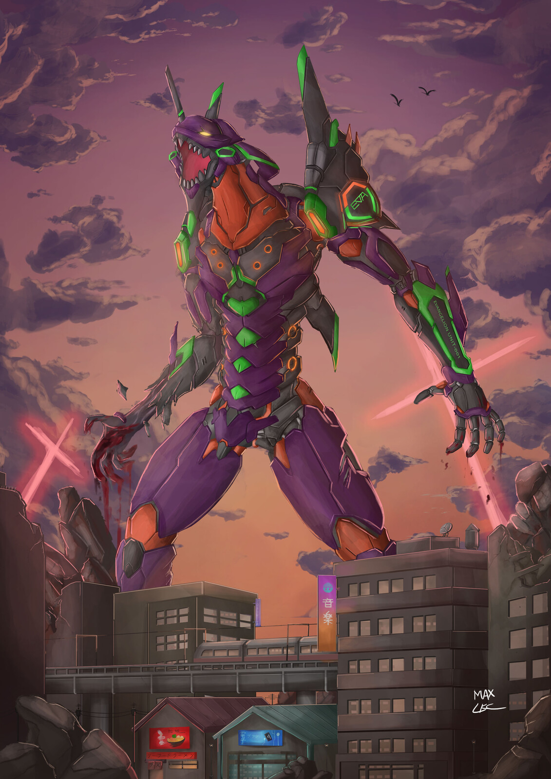 Max Lee - Evangelion Fan Art