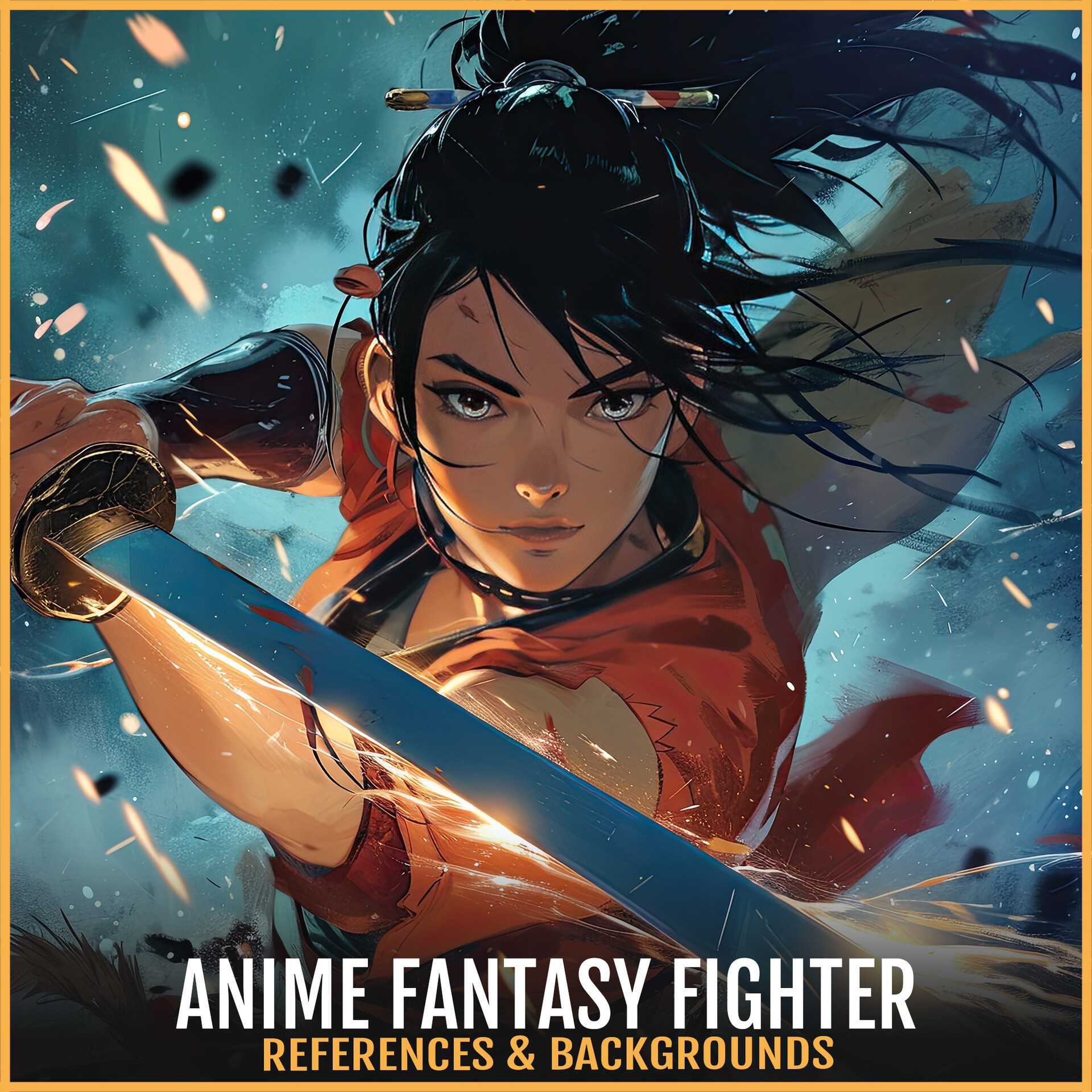 ArtStation - 505 Anime Fantasy Fighter