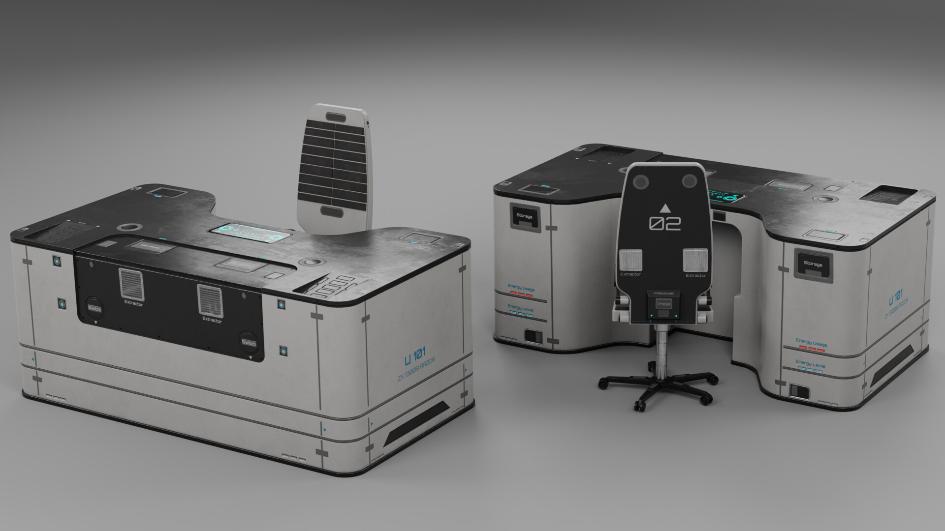 ArtStation - Sci fi Desk