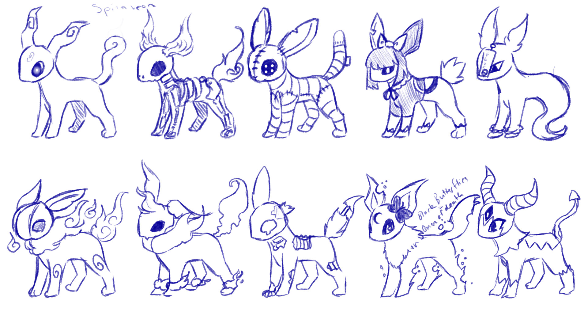 ghost type eevee concept