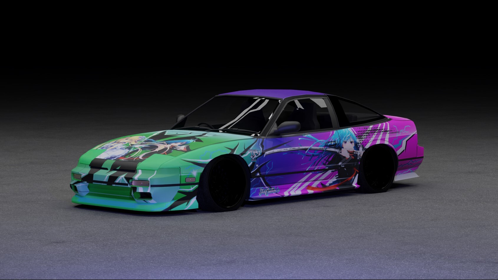 ArtStation - NIssan 180sx Low poly model | 11 hour Modeling