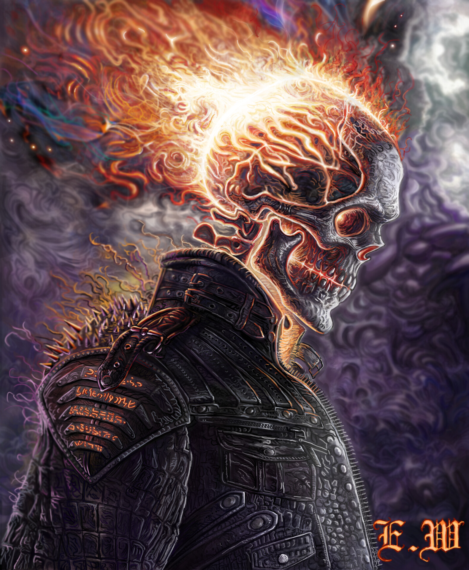 ArtStation - Ghost Rider fan art.
