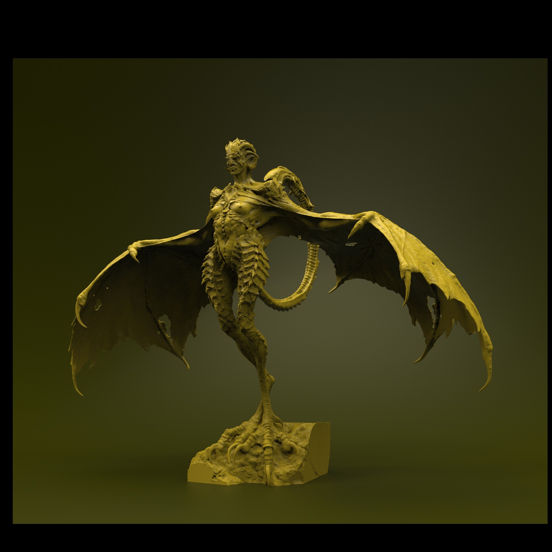 ArtStation - The Winged Twilight Concept Sculpt For Skywind