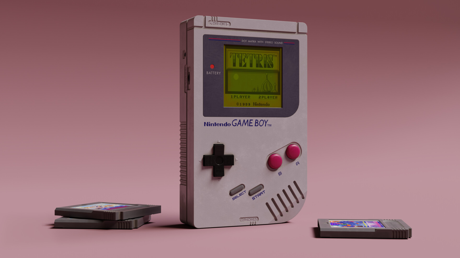 ArtStation - Gameboy Classic