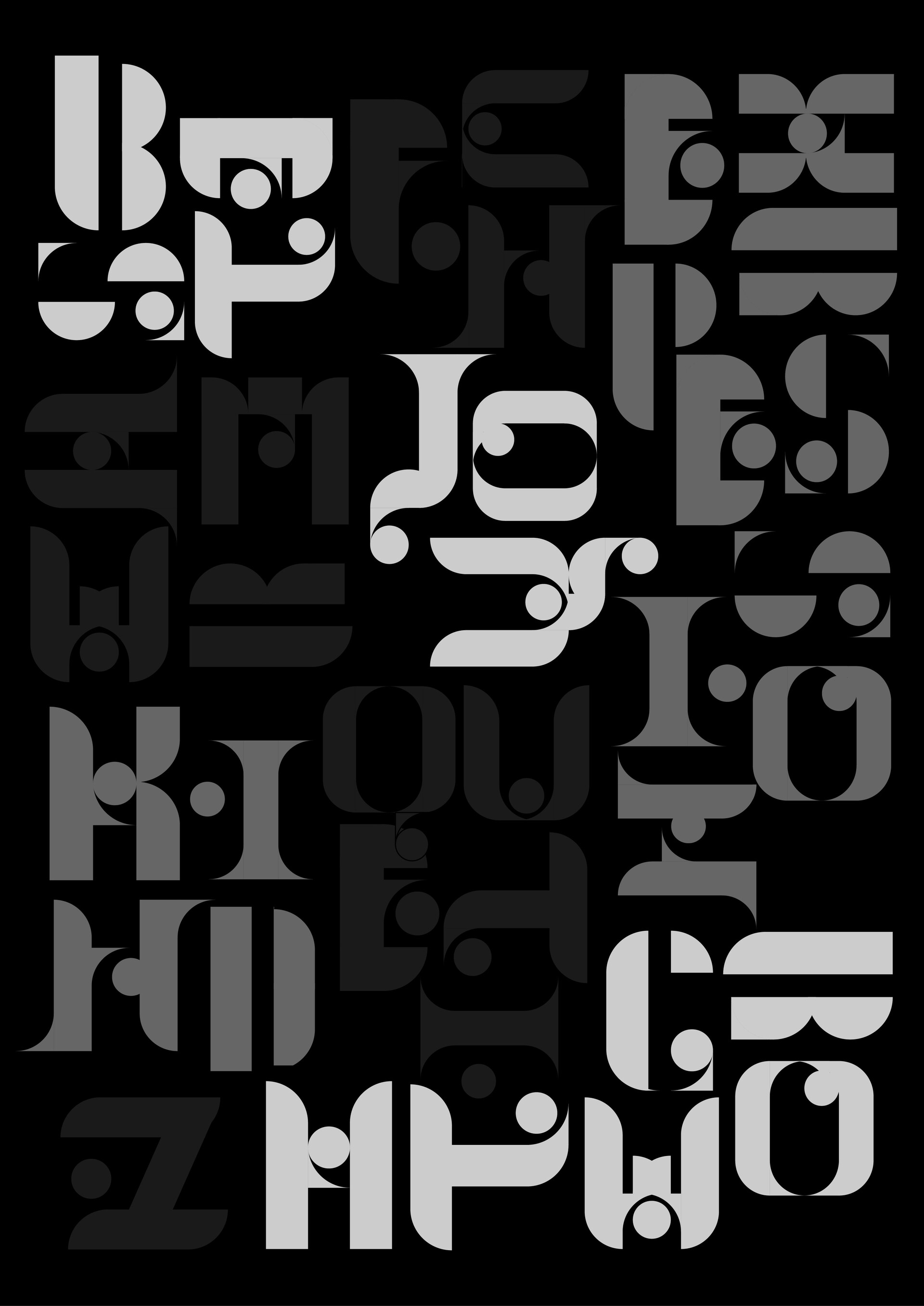 ArtStation - Modular Typeface - school project