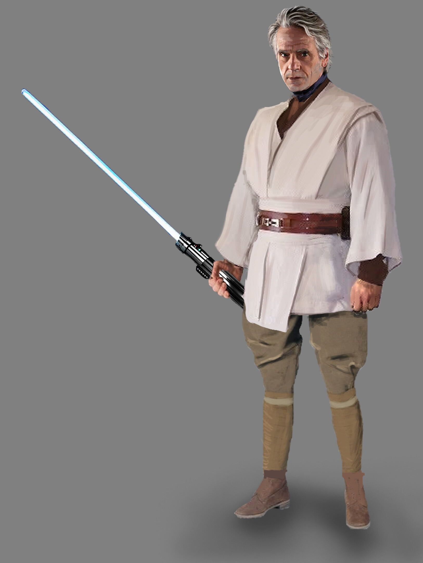ArtStation - Jeremy Irons as a Jedi Knight