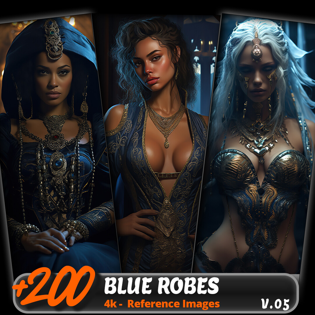 ArtStation - BLUE ROBES VOL. 05/ 4K/ Reference Image