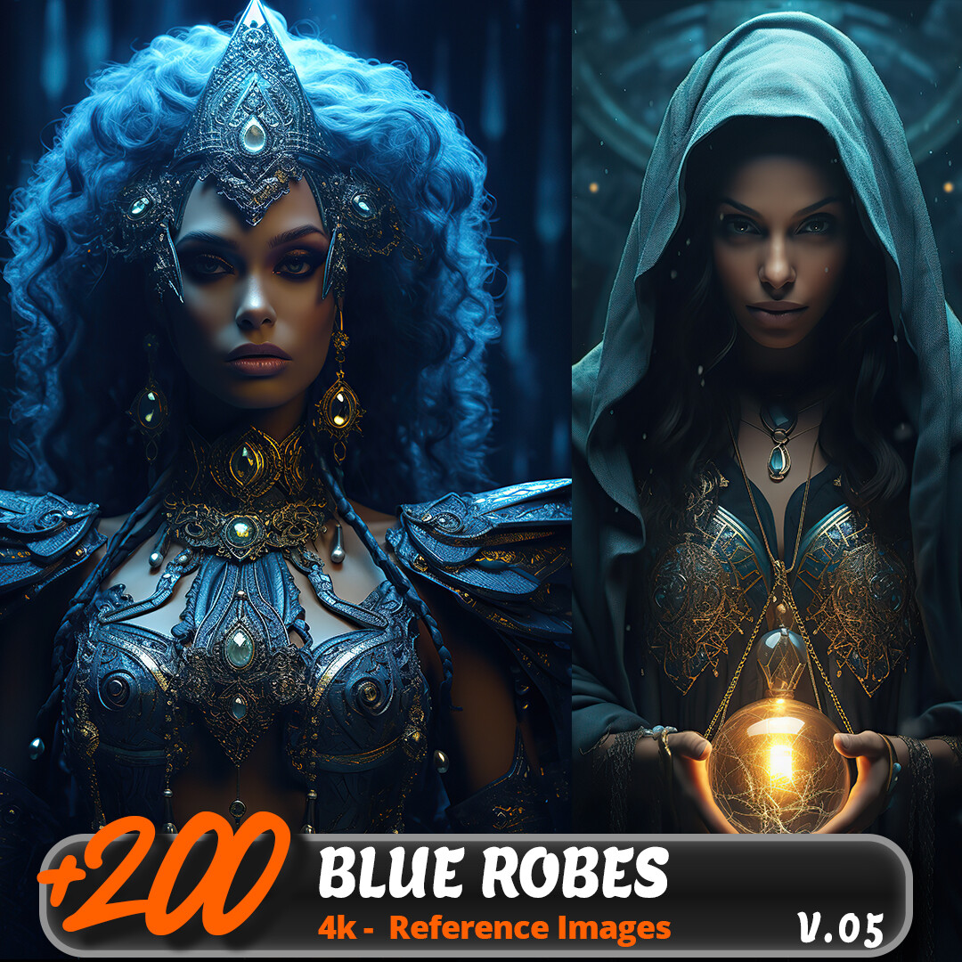 ArtStation - BLUE ROBES VOL. 05/ 4K/ Reference Image