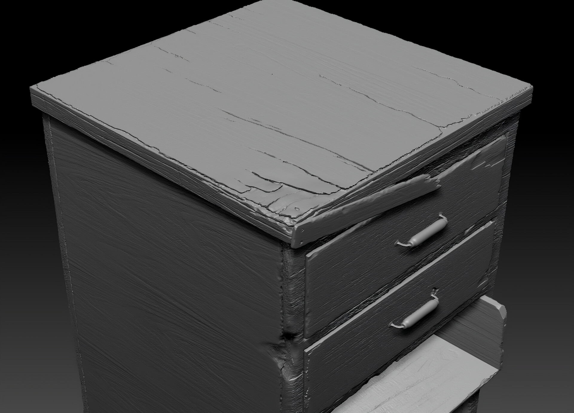 ArtStation - Work In Progress - Cabinet Sculpt for Game Asset