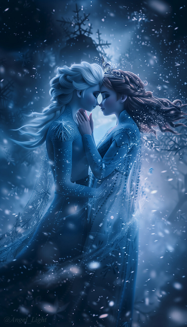 ArtStation - Elsa and Anna